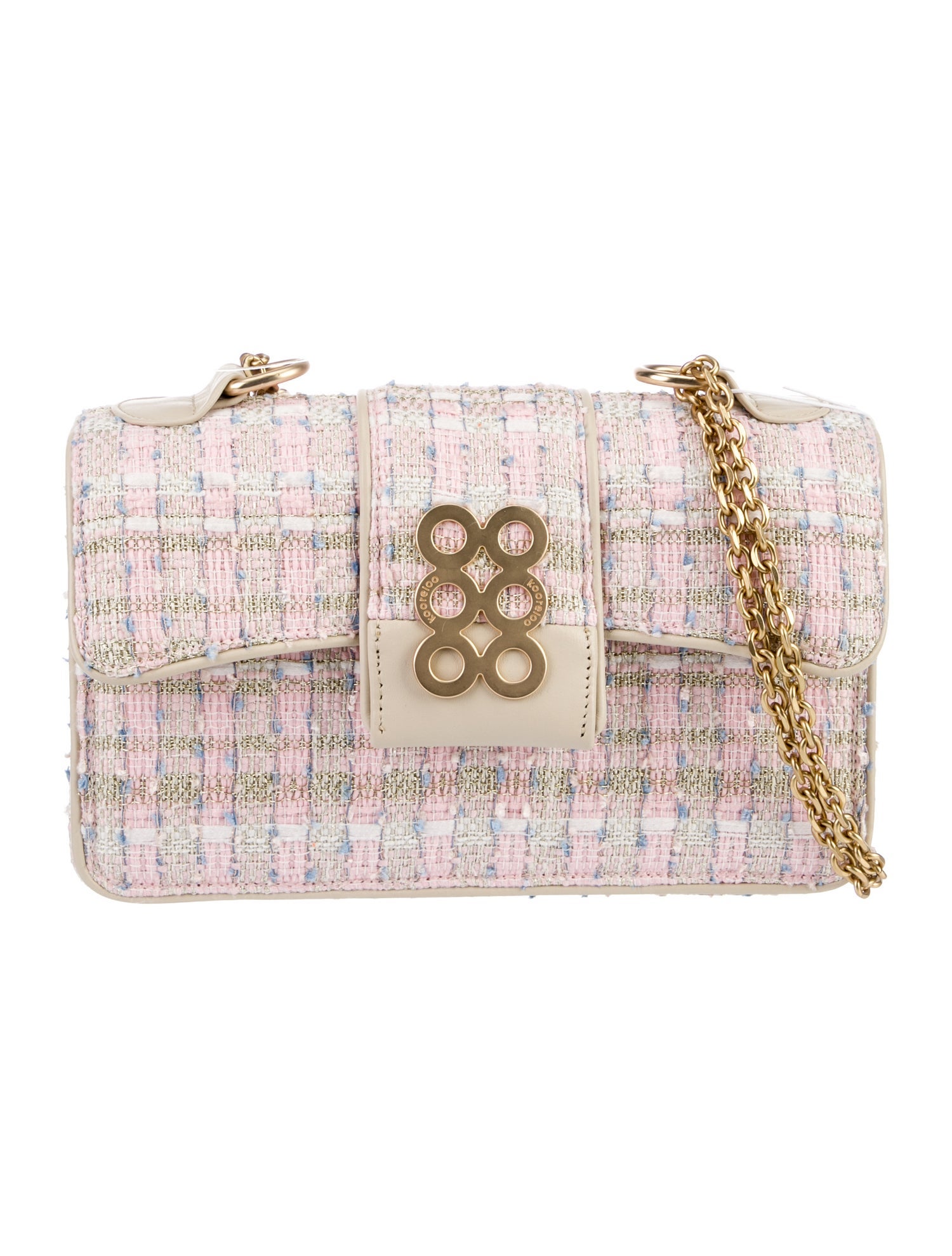 Kooreloo Tweed Shoulder Bag w/ Tags - Pink Shoulder Bags, Handbags - WKOOR20449 | The RealReal