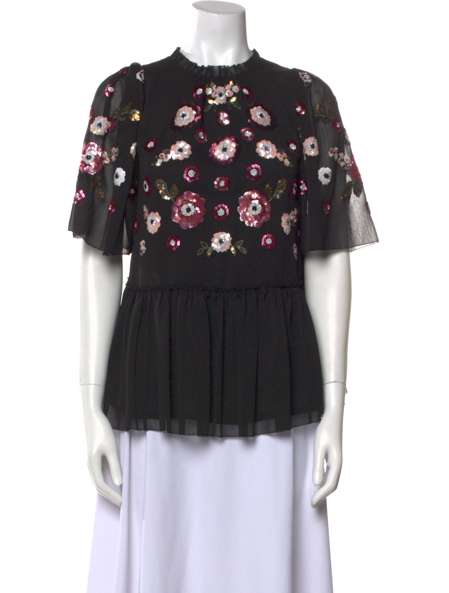 Kate Spade New York x The Madison Ave. Collection Lace Pattern Mock ...