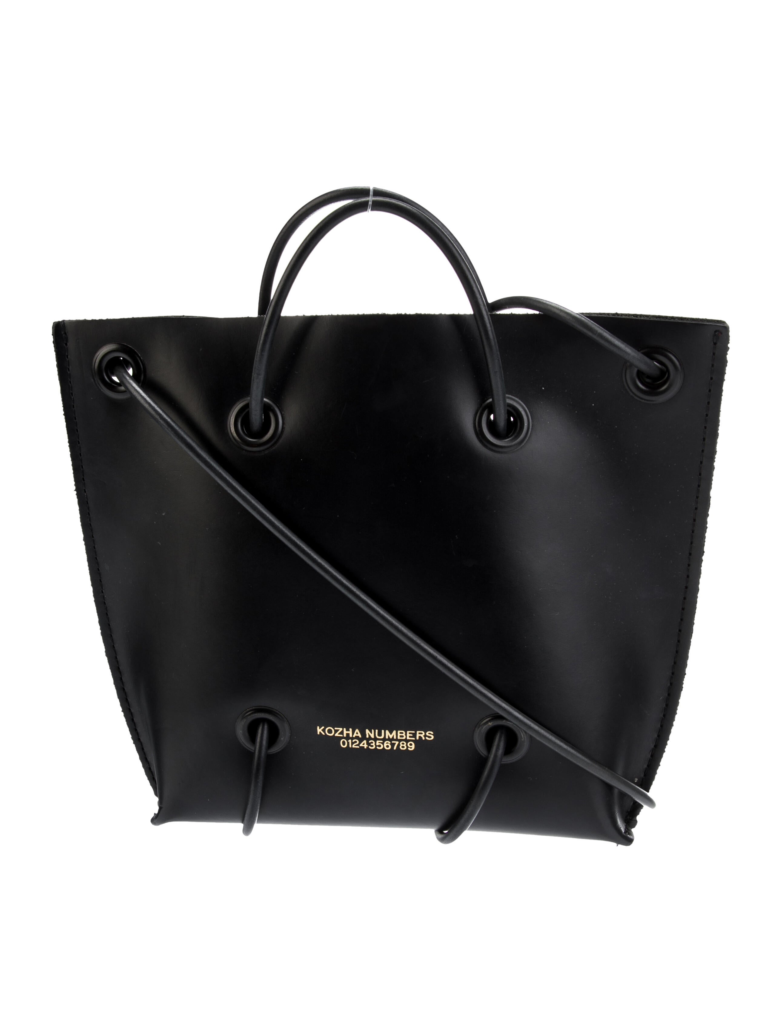 Kozha Numbers Leather Crossbody Bag - Black Crossbody Bags, Handbags ...