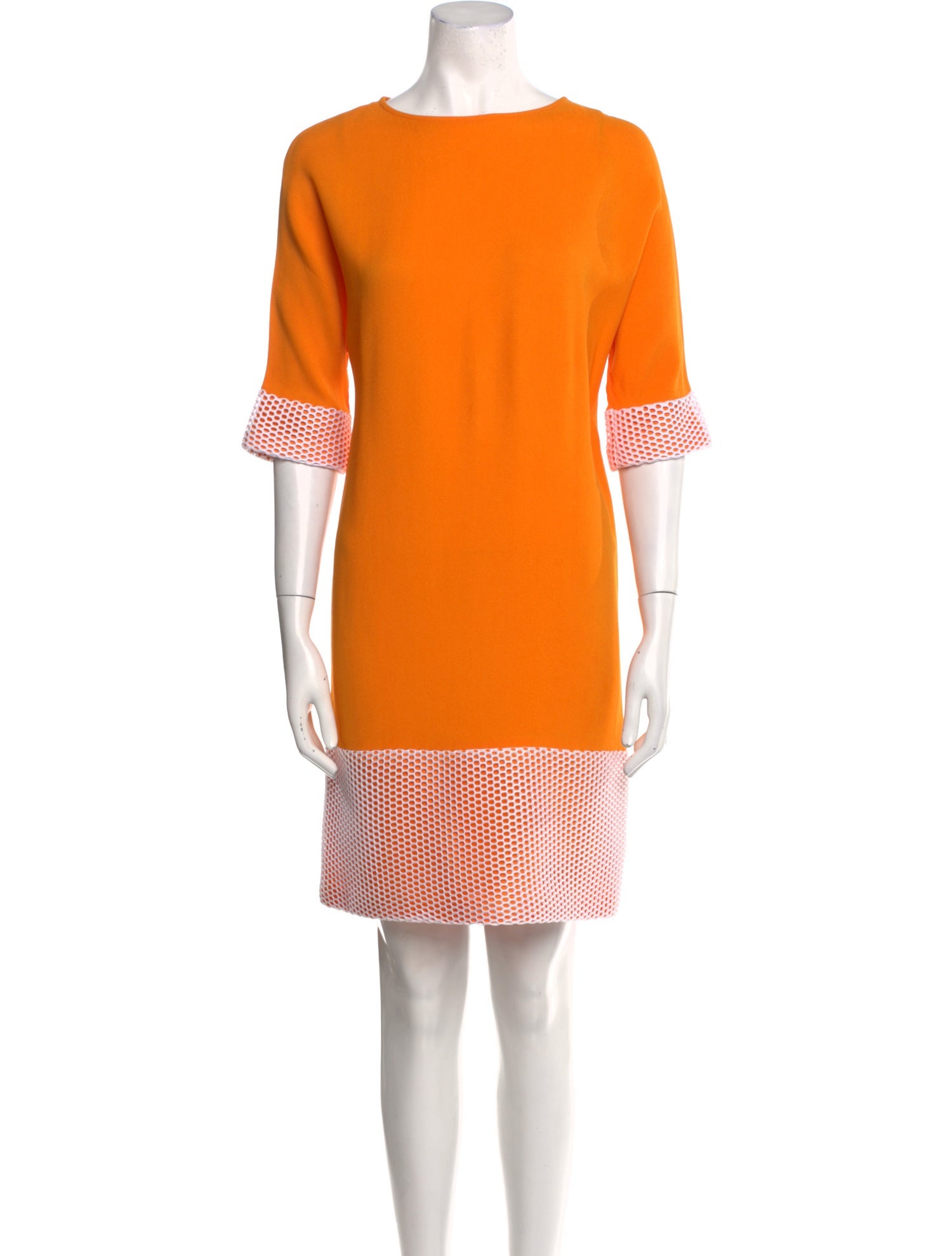 Lisa Perry Bateau Neckline Mini Dress - Orange Dresses, Clothing ...
