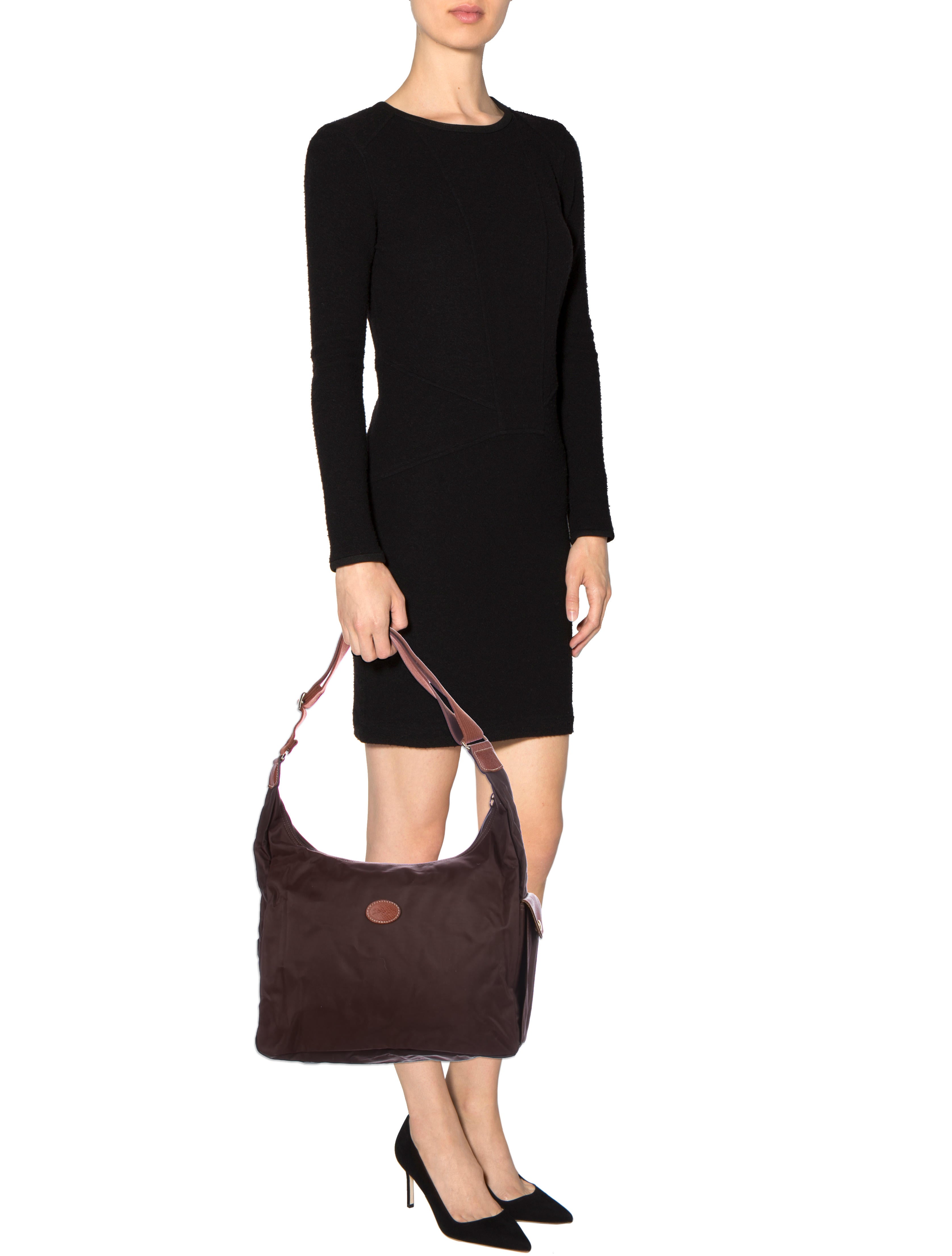 Longchamp Le Pliage Hobo - Black Hobos, Handbags - WL820803 | The RealReal