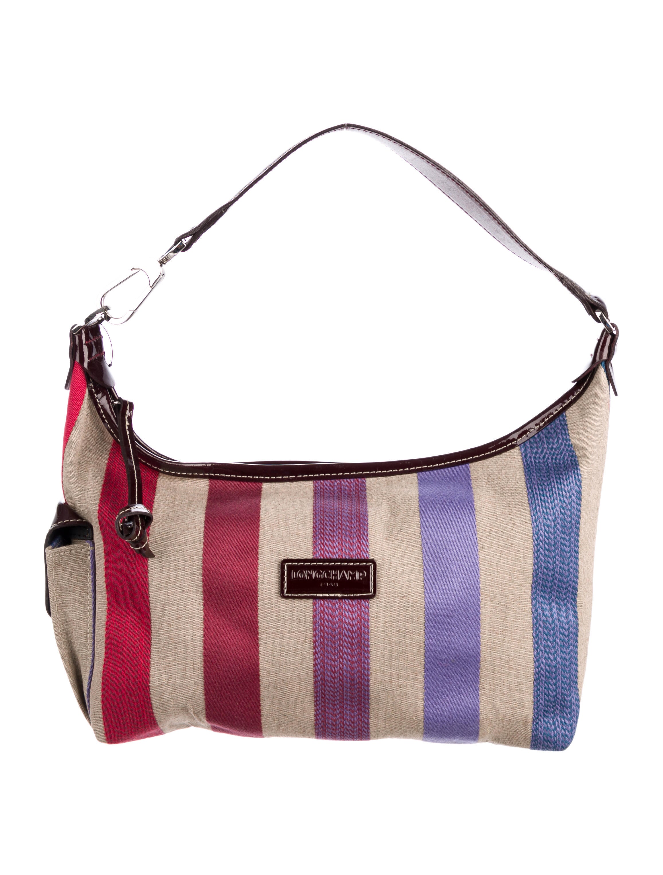 Longchamp Striped Canvas Hobo - Handbags - WL833612 | The RealReal