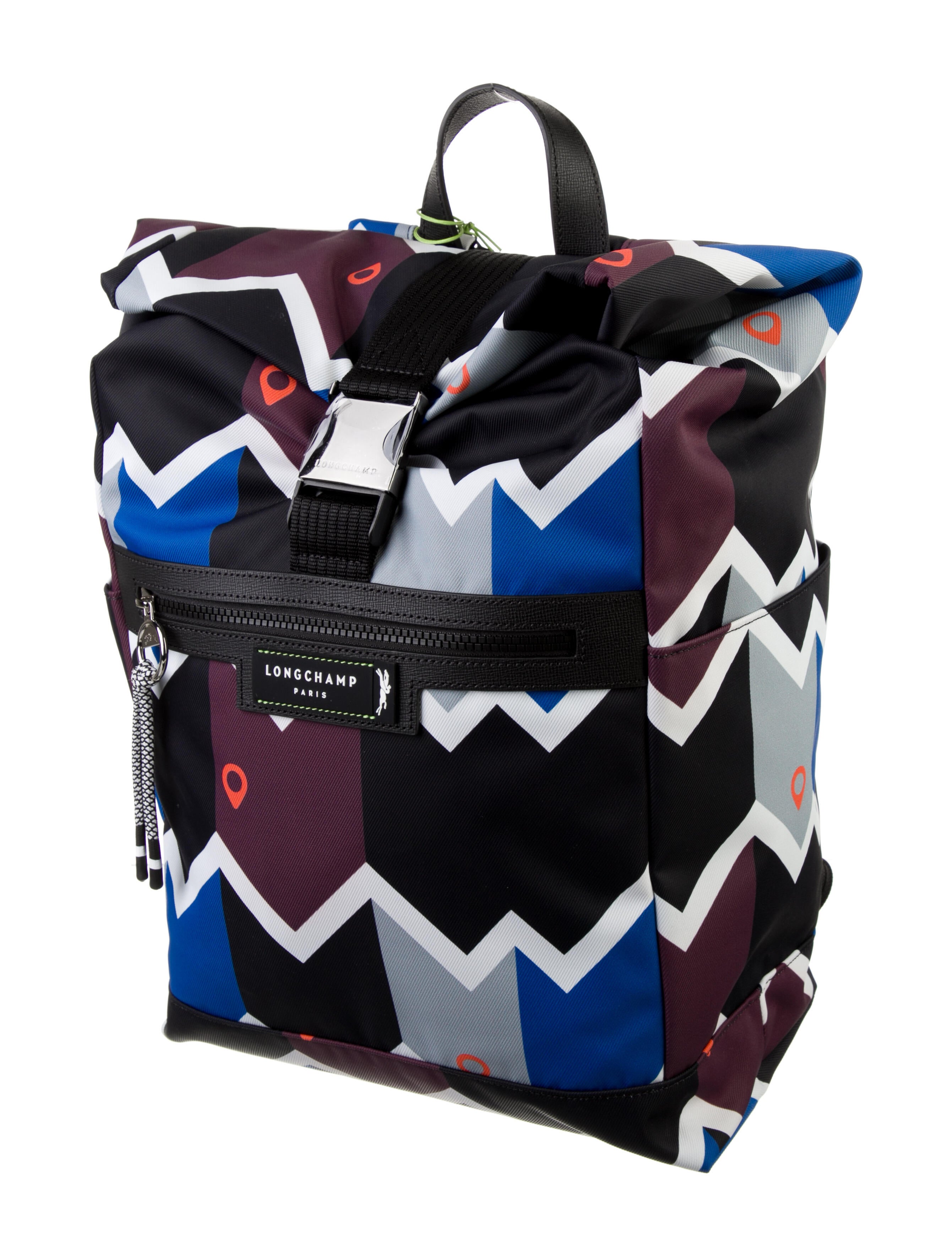 Longchamp Chevron Le Pliage Energy Backpack - Black Backpacks, Handbags ...