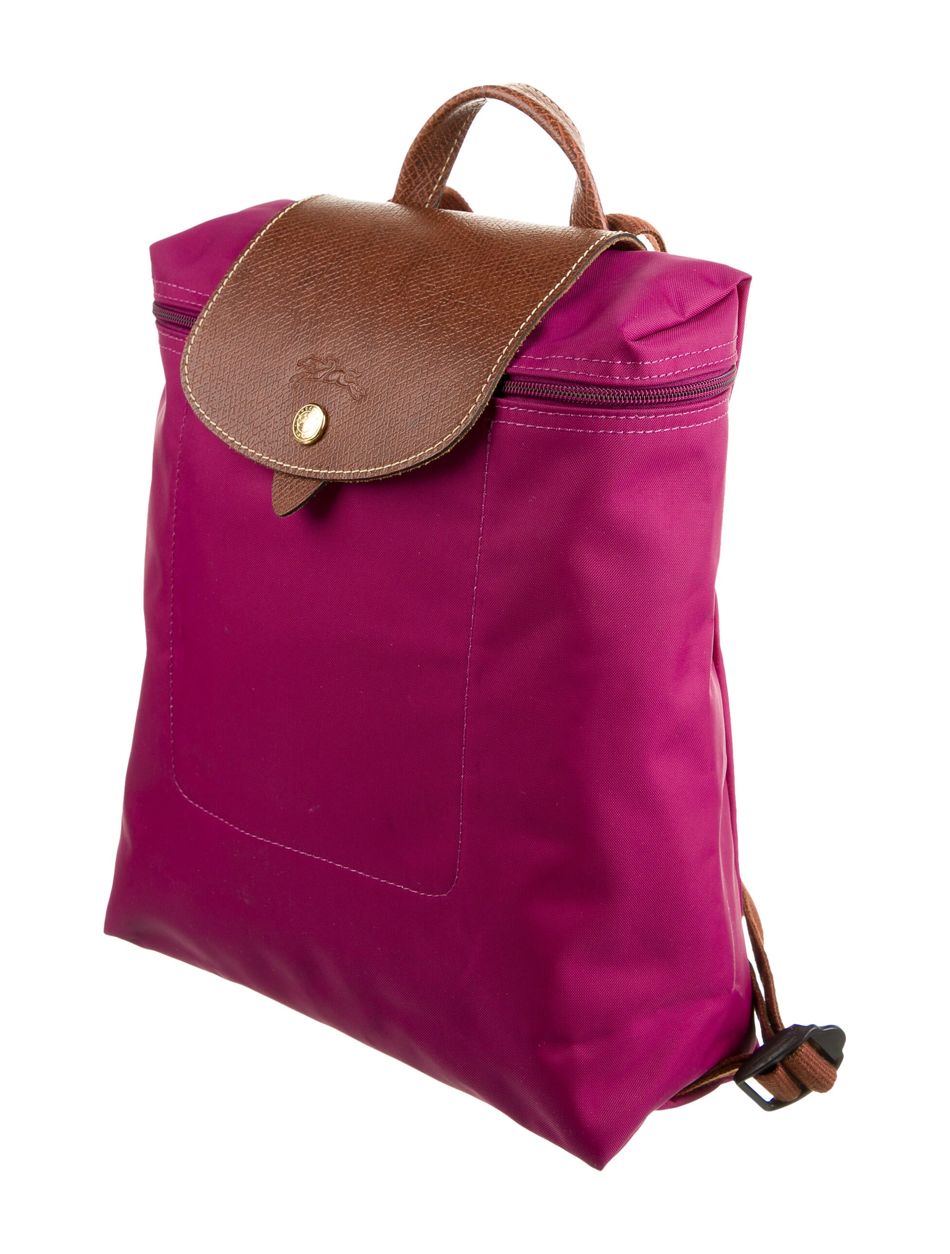 Longchamp Nylon Le Pliage Backpack - Purple Backpacks, Handbags ...