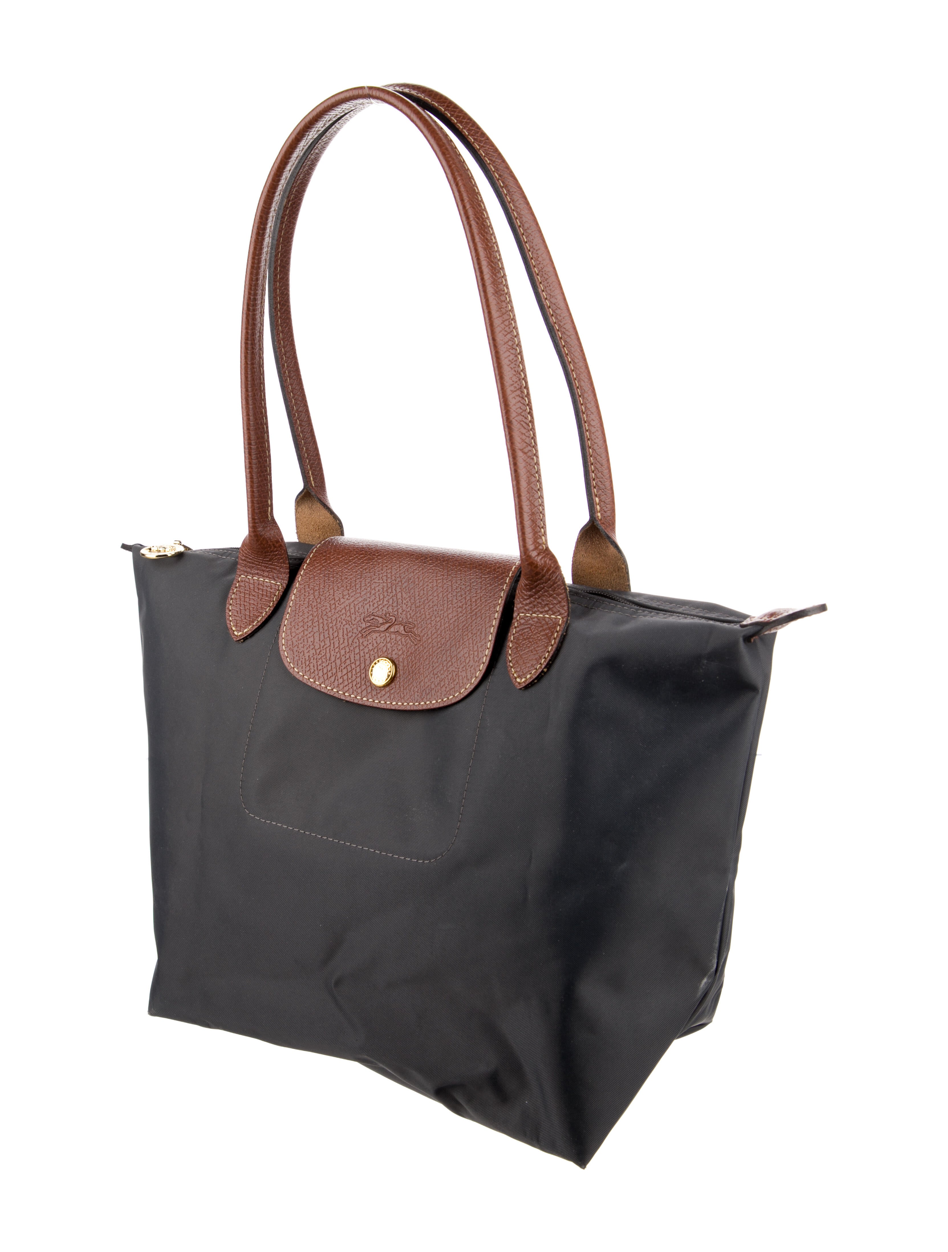 Longchamp Nylon Le Pliage Tote - Grey Totes, Handbags - WL855769 | The ...