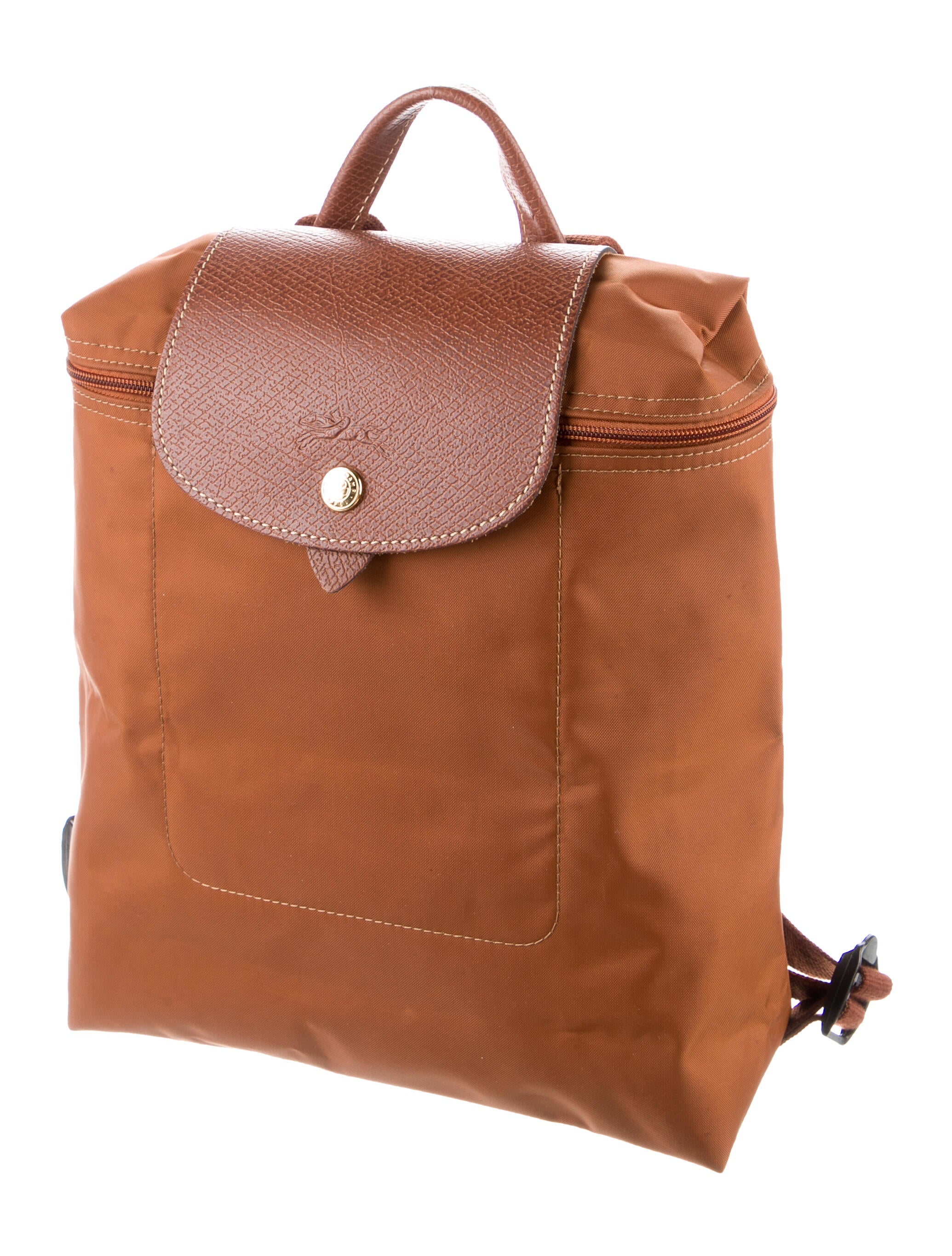 Longchamp Le Pliage Backpack - Brown Backpacks, Handbags - WL826811 ...