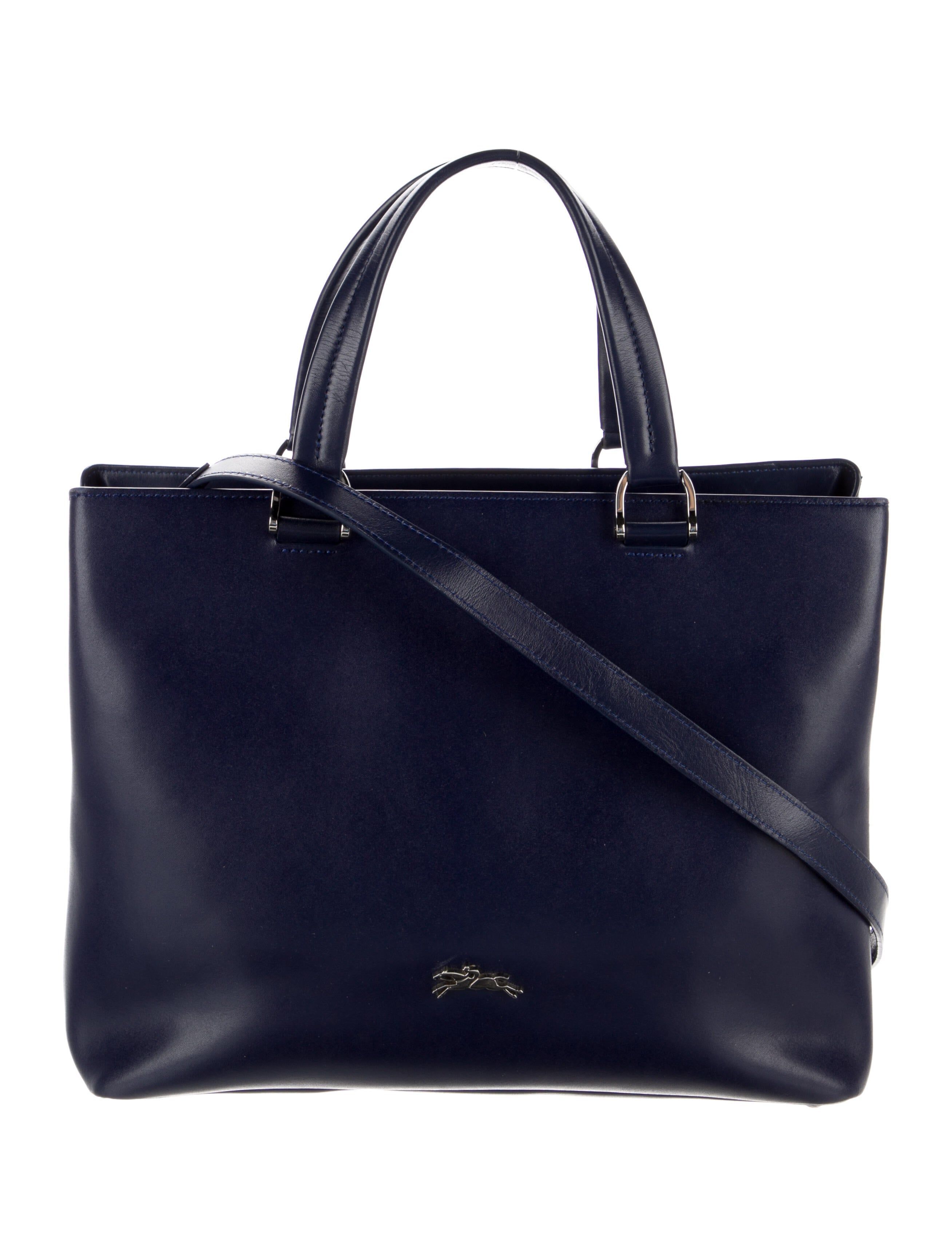 Longchamp Leather Tote Bag - Blue Totes, Handbags - WL856384 | The RealReal