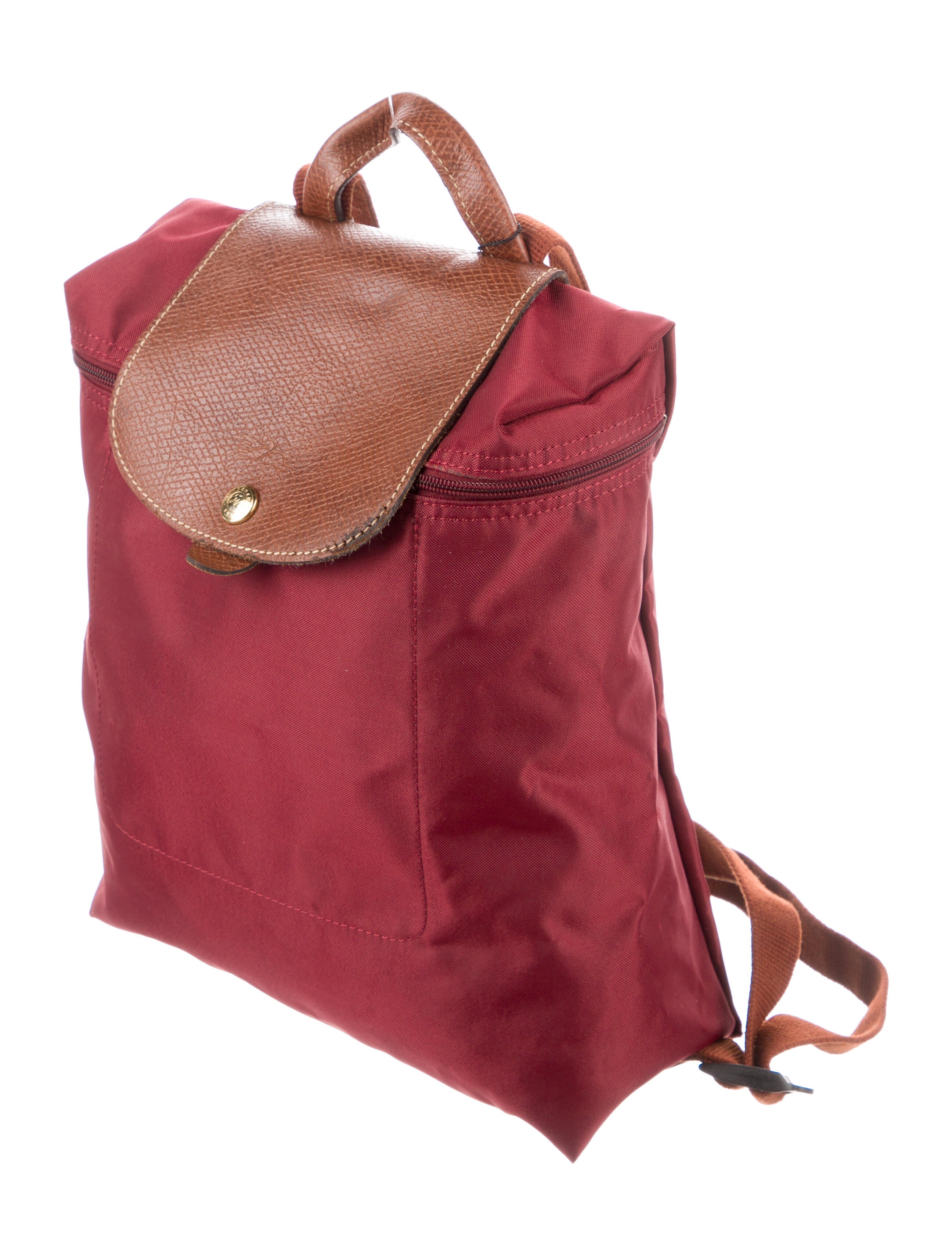 Longchamp Mini Le Pliage Backpack - Burgundy Backpacks, Handbags ...