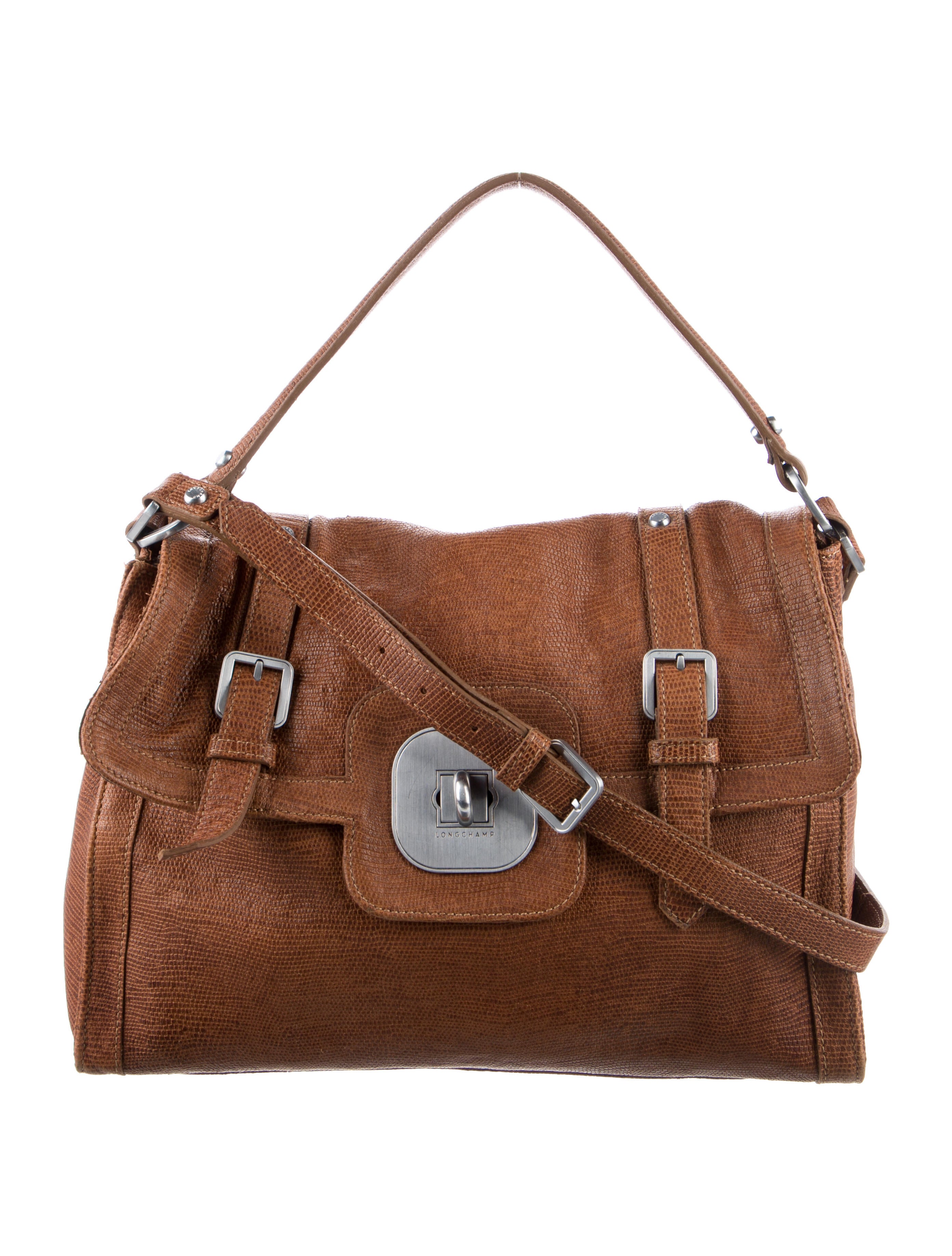 Longchamp Roseau Bucket Bag - Brown Handle Bags, Handbags - WL849948 ...
