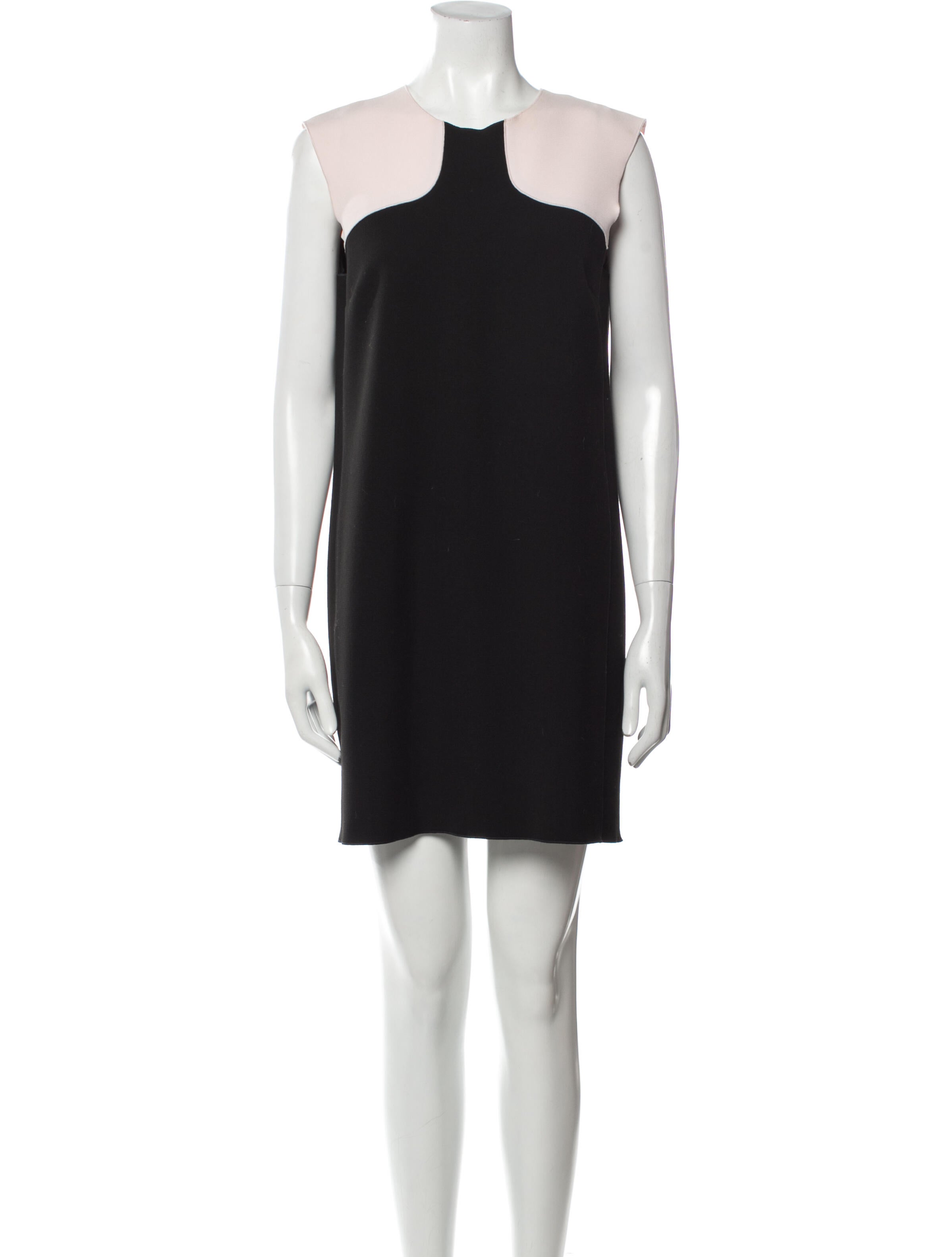 Longchamp Crew Neck Mini Dress - Black Dresses, Clothing - WL856497 ...