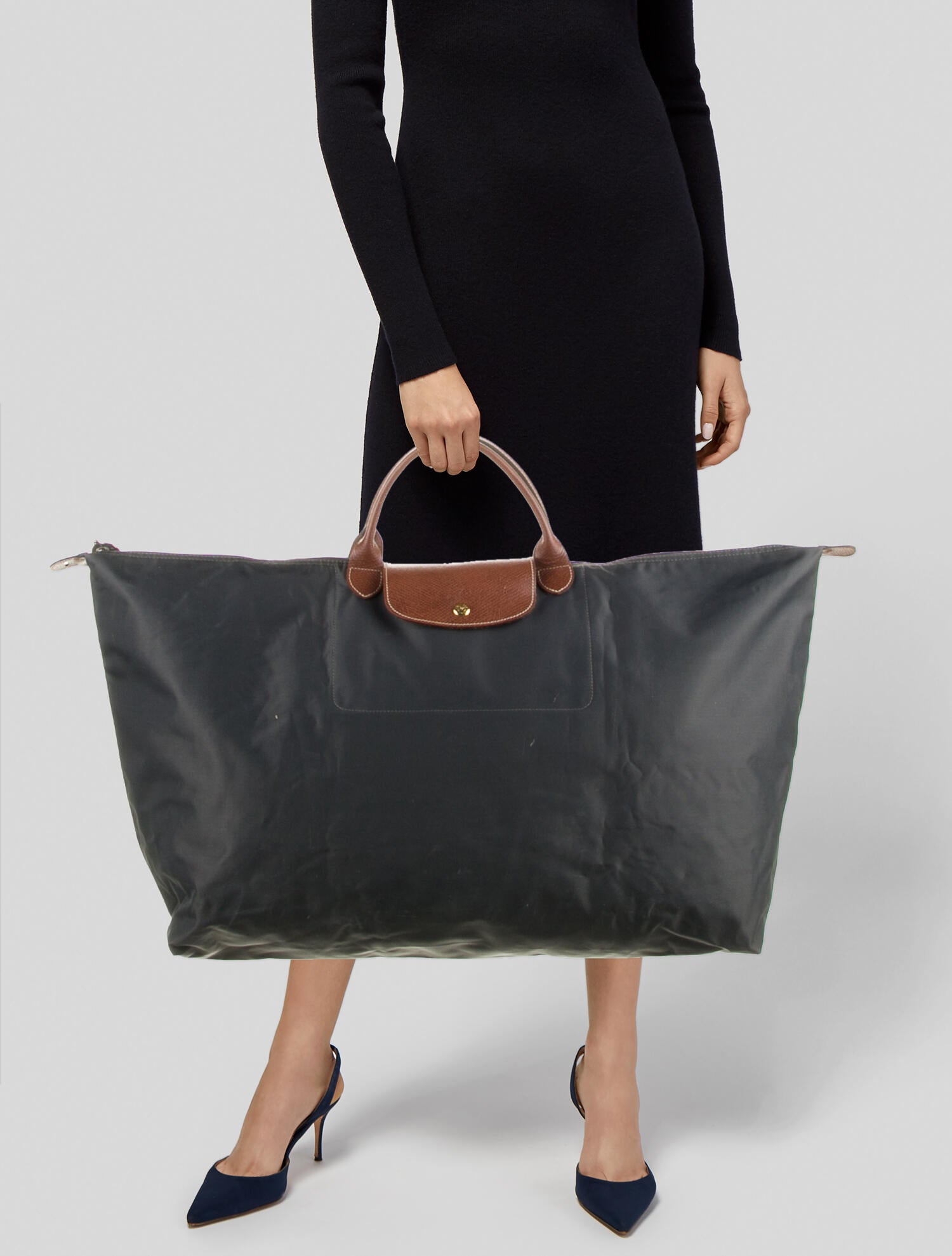 Longchamp Le Pliage Expandable Carry-On - Grey Luggage and Travel ...