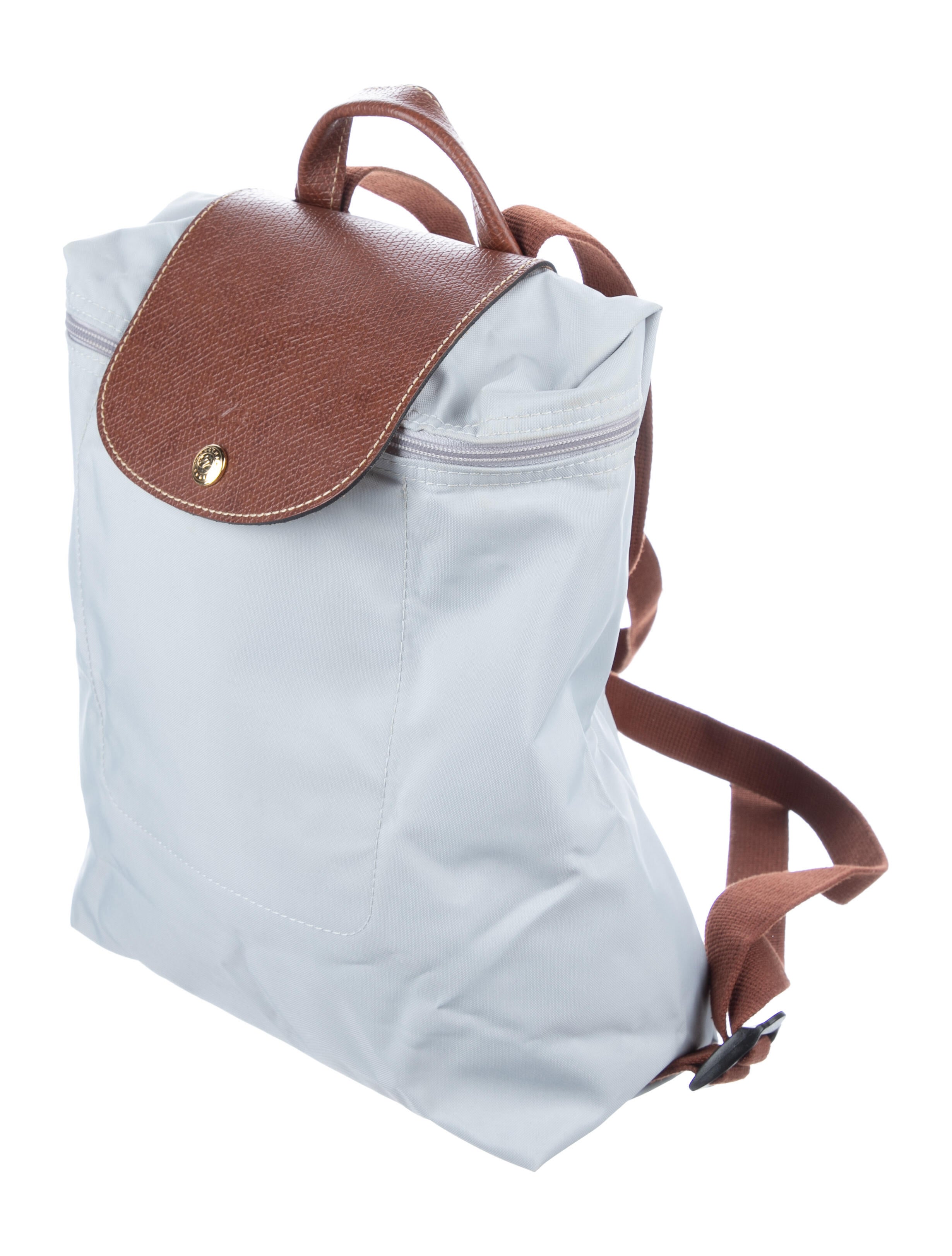 Longchamp Sac A Dos- Modele Depose Backpack - Grey Backpacks, Handbags ...