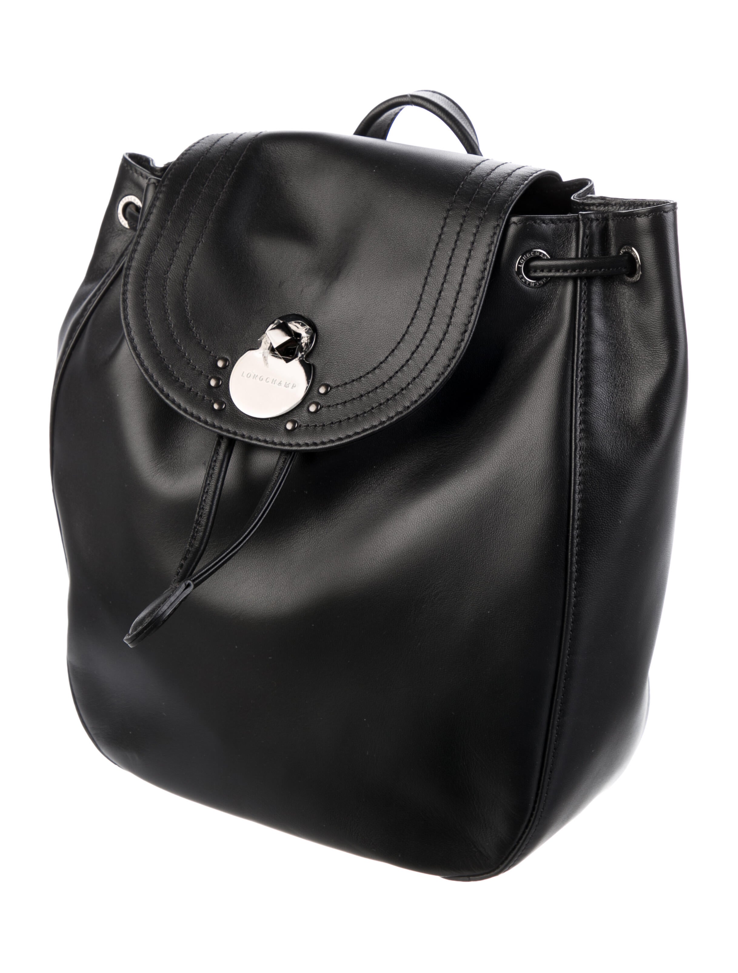 Longchamp Small Leather Backpack - Black Backpacks, Handbags - WL856908 ...