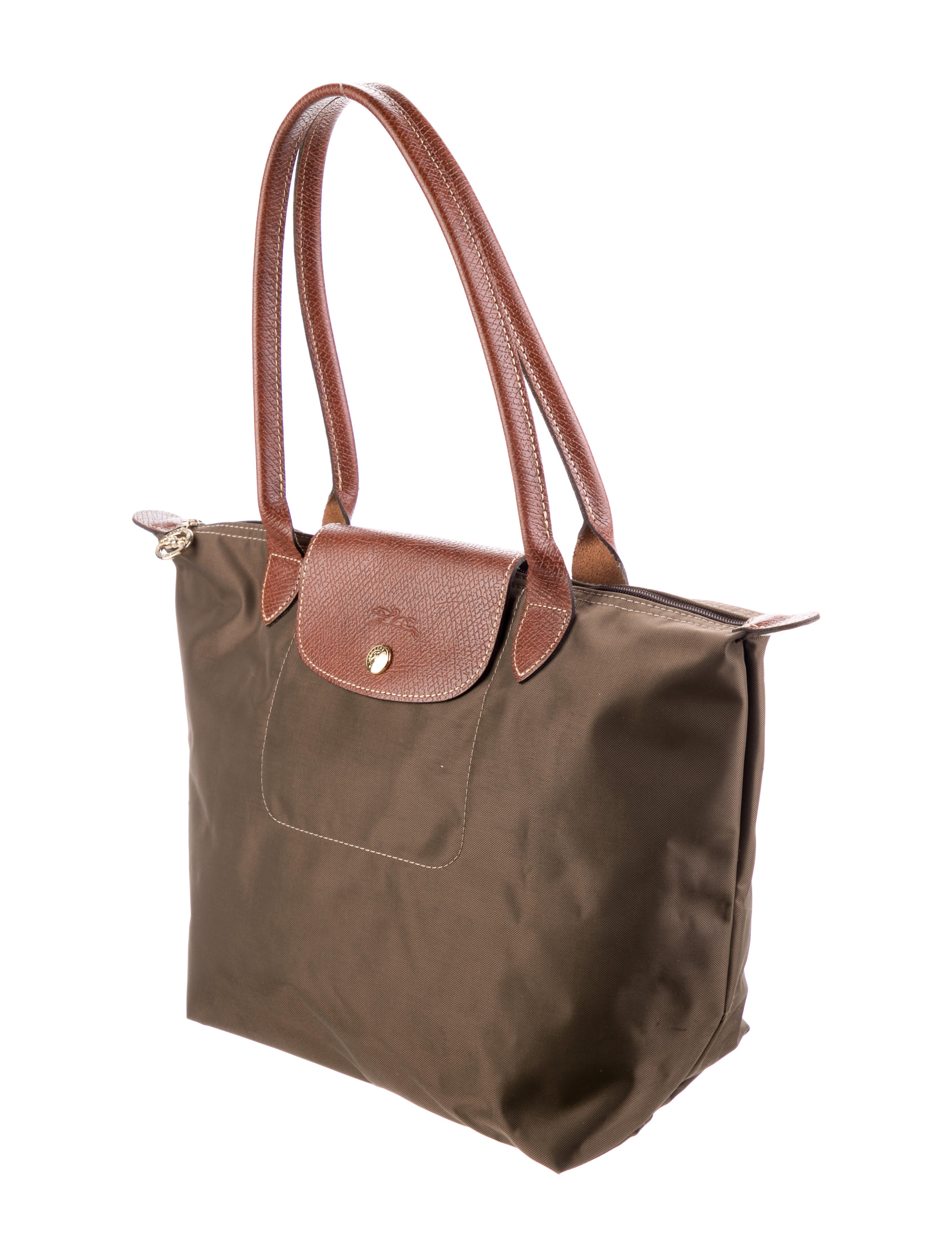 Longchamp Le Pliage Medium Tote - Brown Totes, Handbags - WL856929 ...