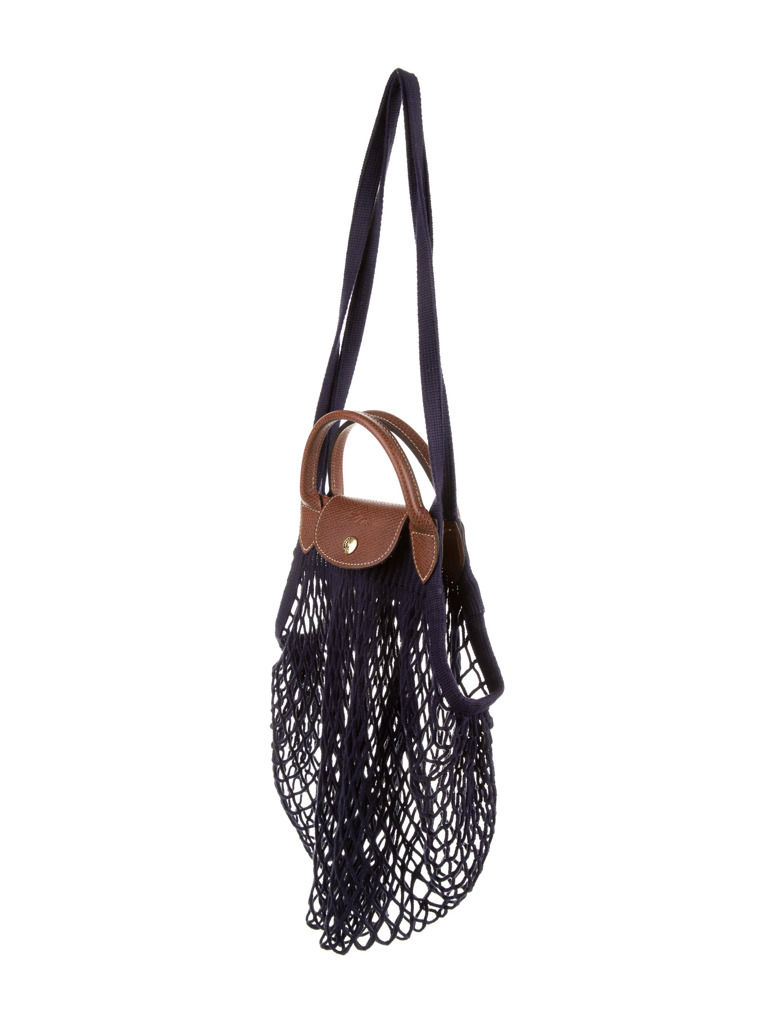 Longchamp Embossed Rousseau Shoulder Bag - Blue Shoulder Bags, Handbags ...