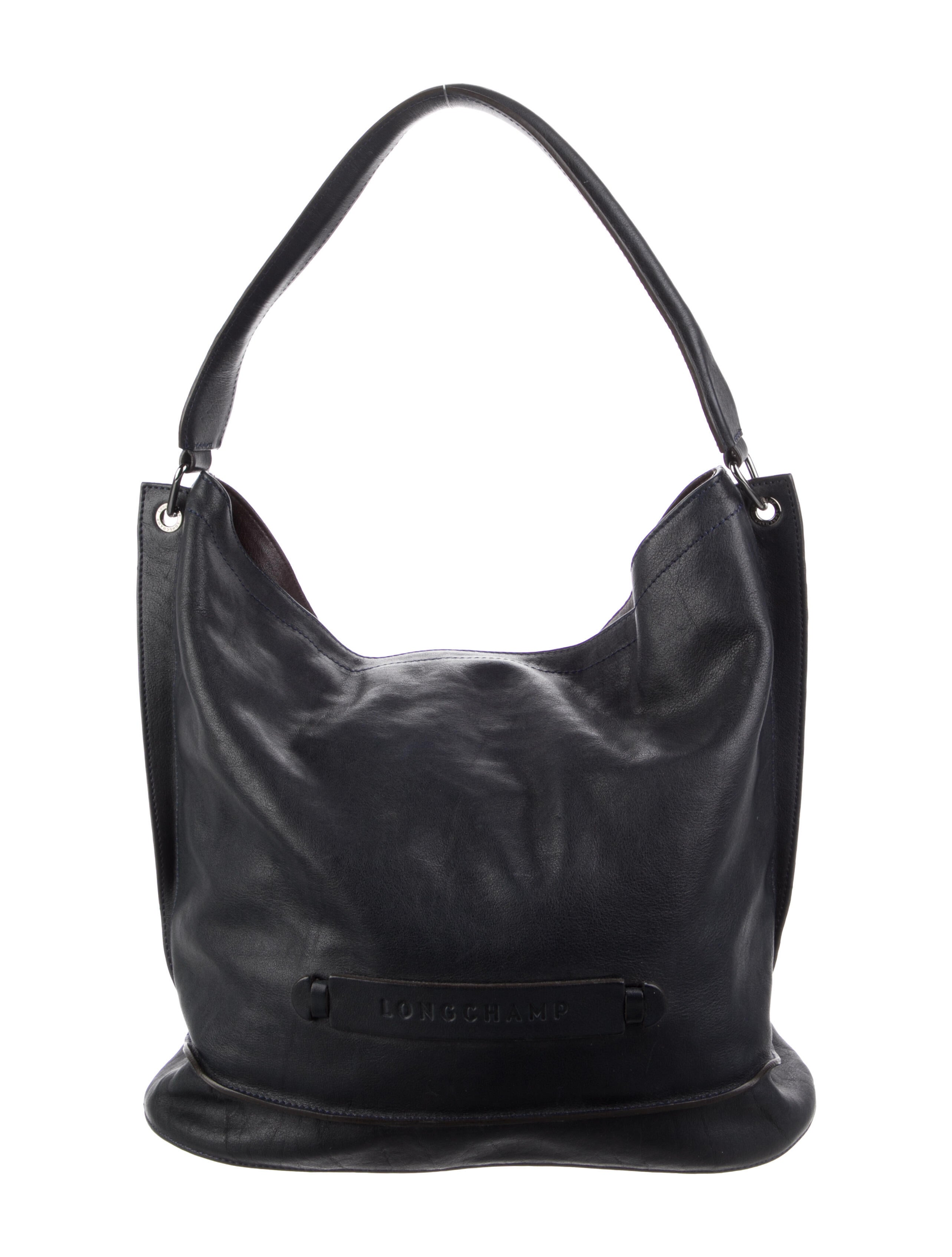 Longchamp Embossed Rousseau Shoulder Bag - Blue Shoulder Bags, Handbags ...