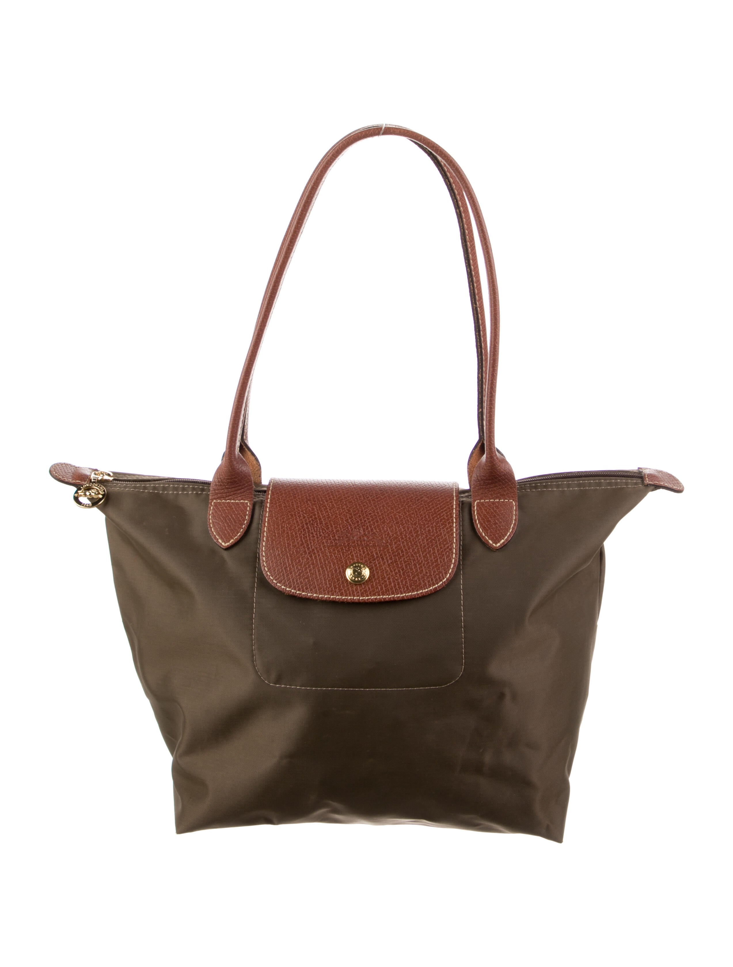 Longchamp Nylon Le Pliage Tote - Green Totes, Handbags - WL857499 | The ...