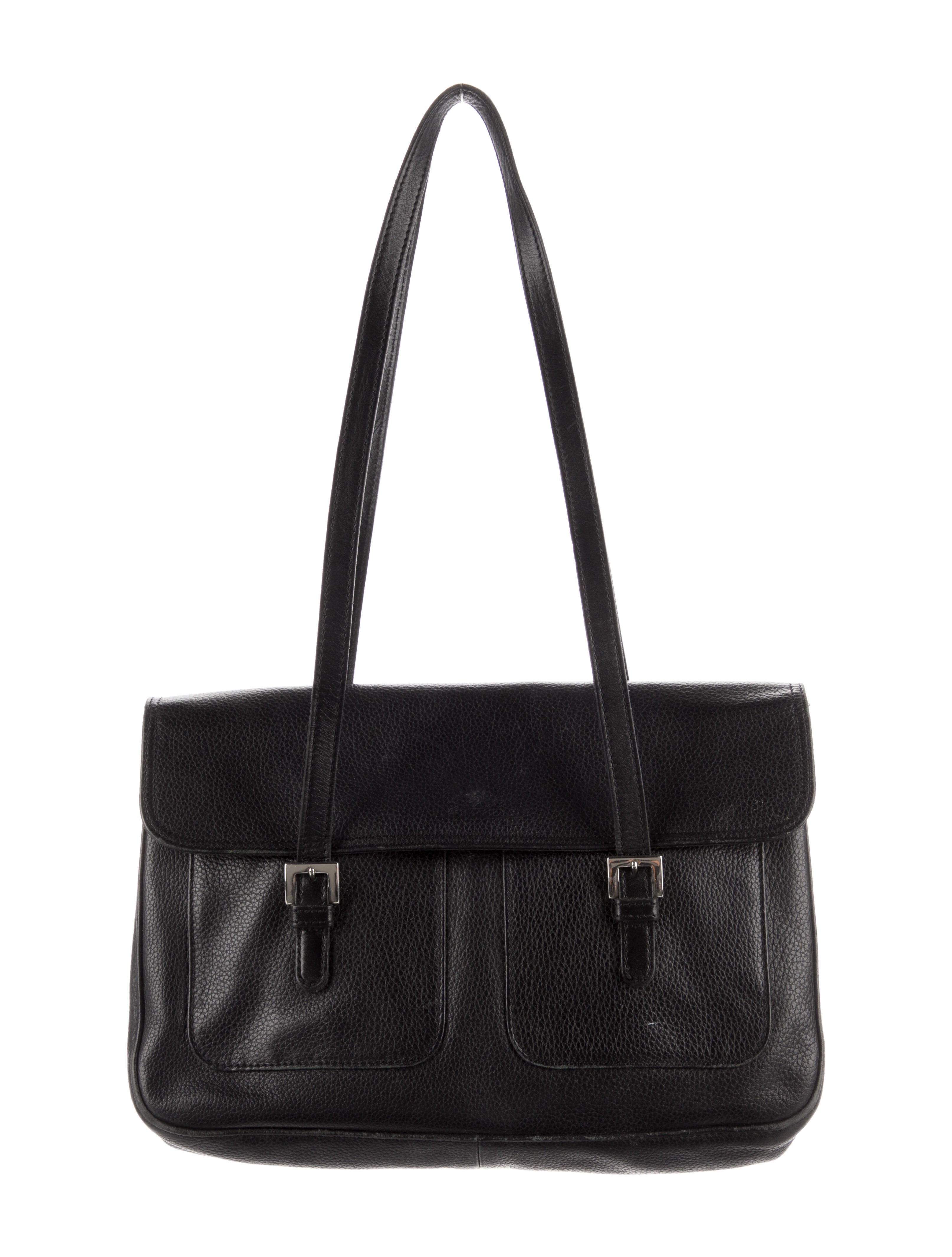 Longchamp Patent Leather Shoulder Bag - Black Shoulder Bags, Handbags ...