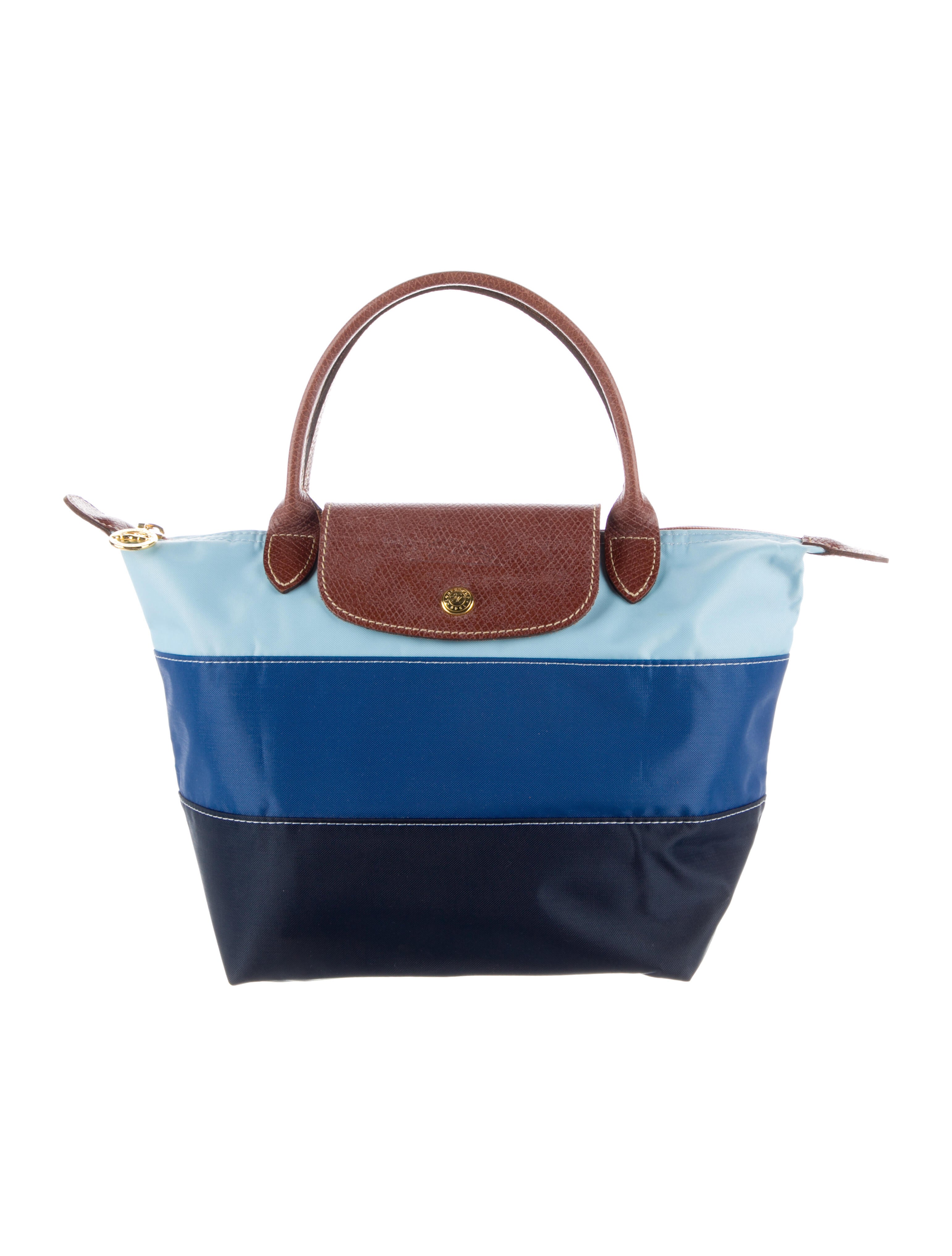 Longchamp Small Nylon Le Pliage Tote - Blue Totes, Handbags - WL850390 ...