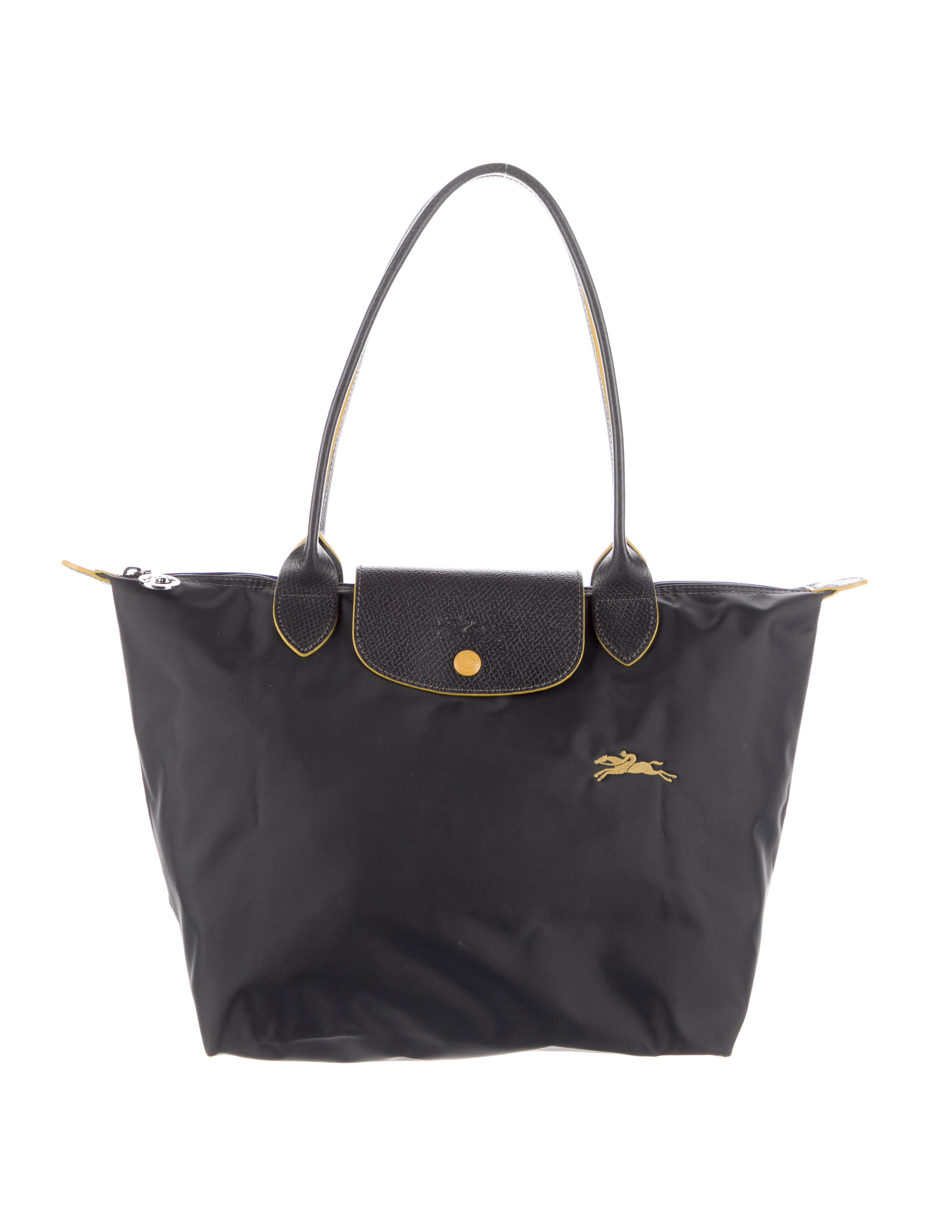 Longchamp Nylon Le Pilage Tote - Black Totes, Handbags - WL856775 | The ...