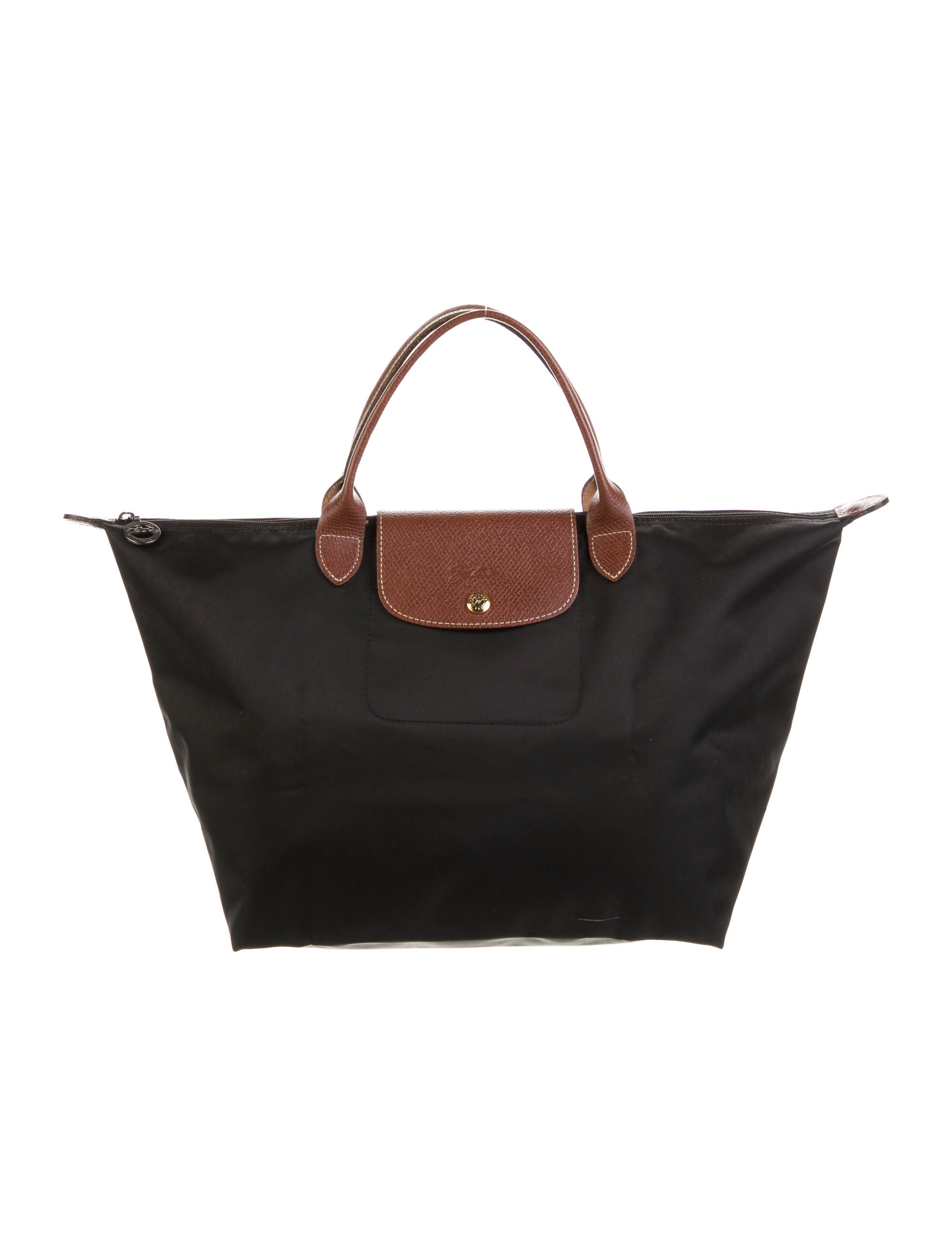 Longchamp Le Pliage Medium Tote - Black Totes, Handbags - WL858864 ...