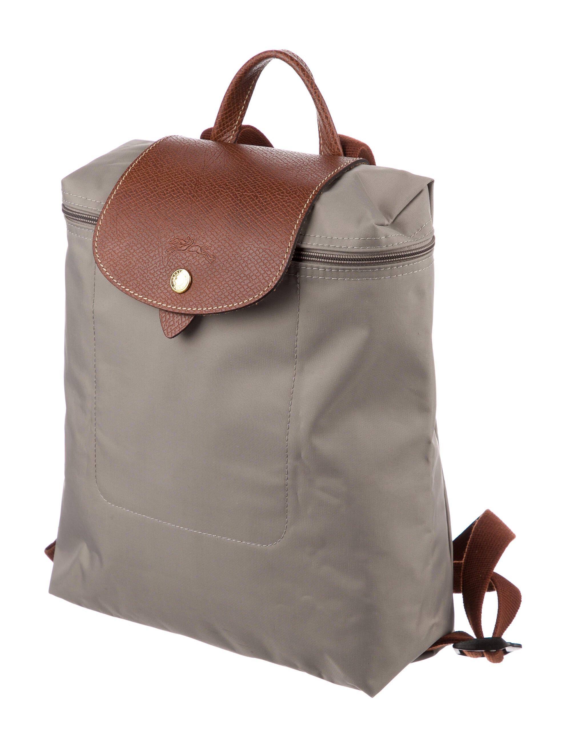 Longchamp Le Pliage Backpack - Grey Backpacks, Handbags - WL859120 | The RealReal