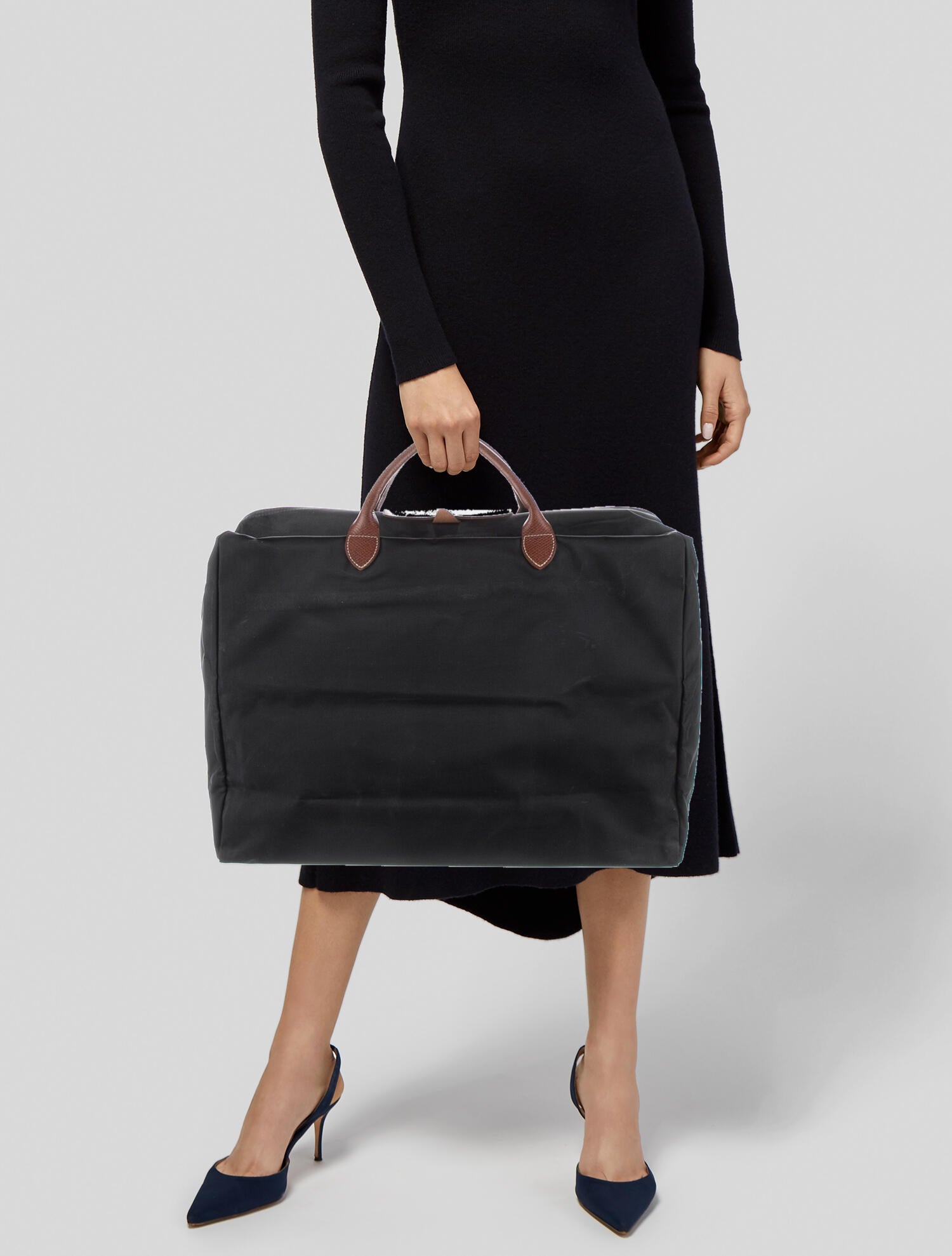 Longchamp Le Pliage "Valise" Travel Bag - Black Luggage and Travel ...