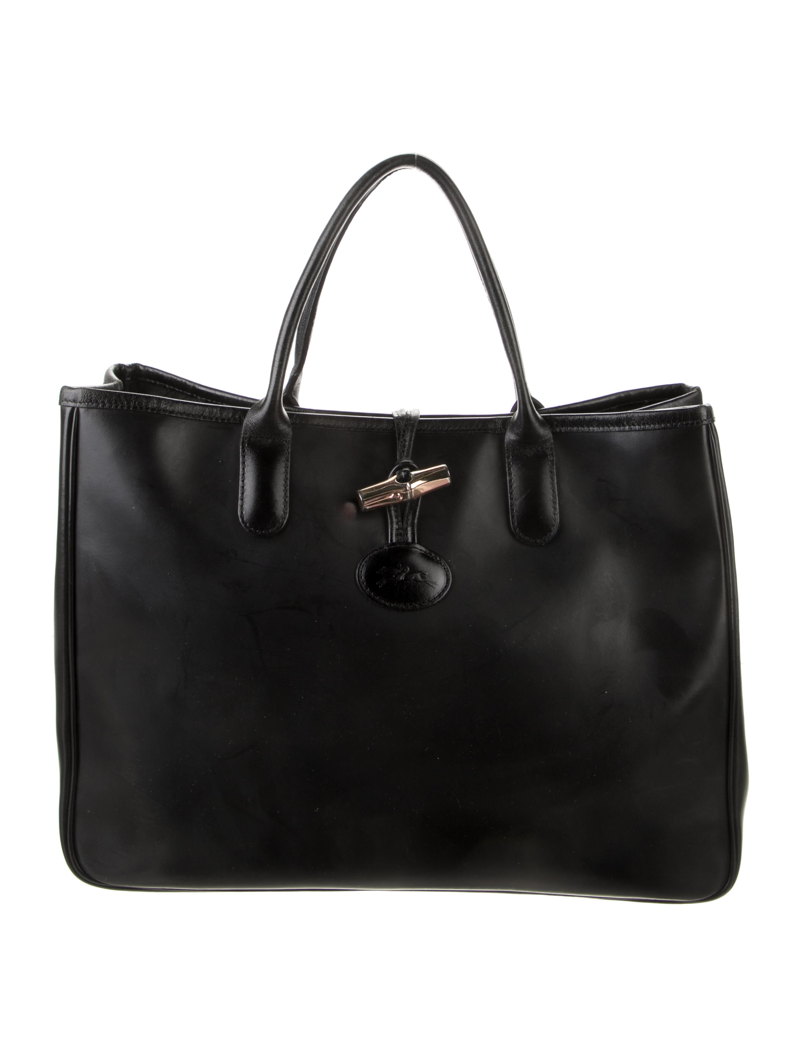 Longchamp Leather Tote Bag - Black Totes, Handbags - WL859292 | The ...