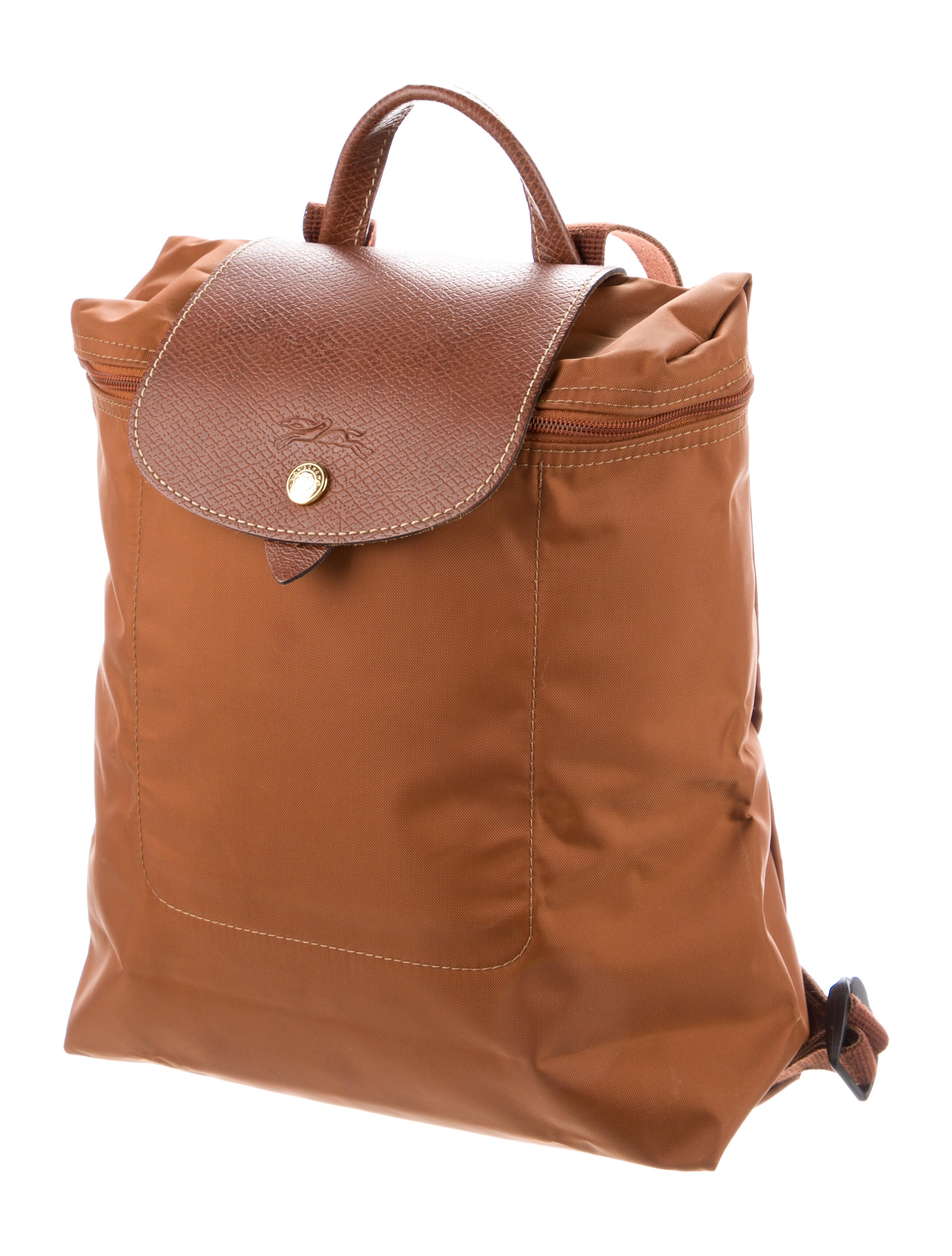 Longchamp Le Pliage Sac A Dos Backpack - Brown Backpacks, Handbags ...
