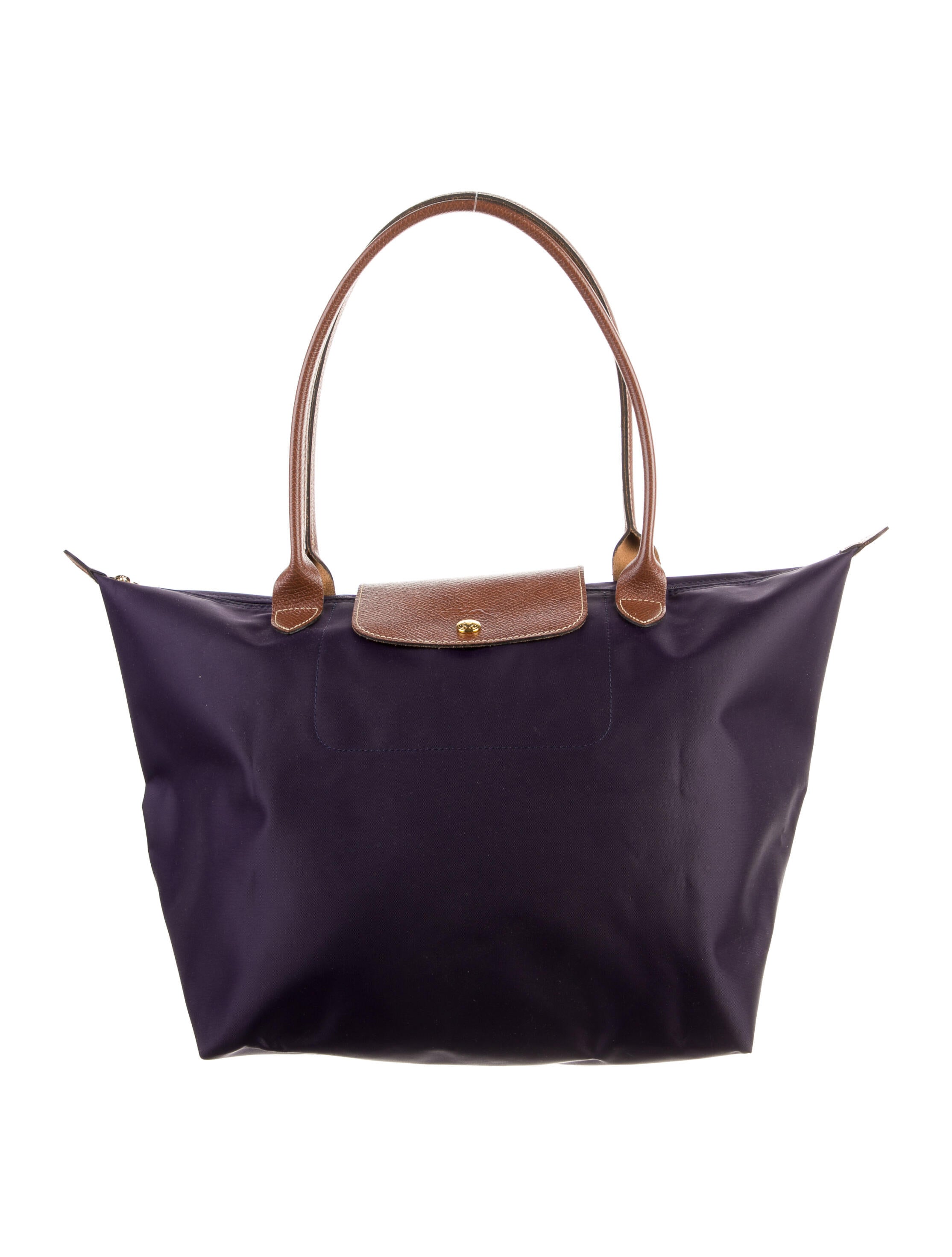 Longchamp Nylon Le Pliage Tote Bag - Purple Totes, Handbags - WL859547 ...