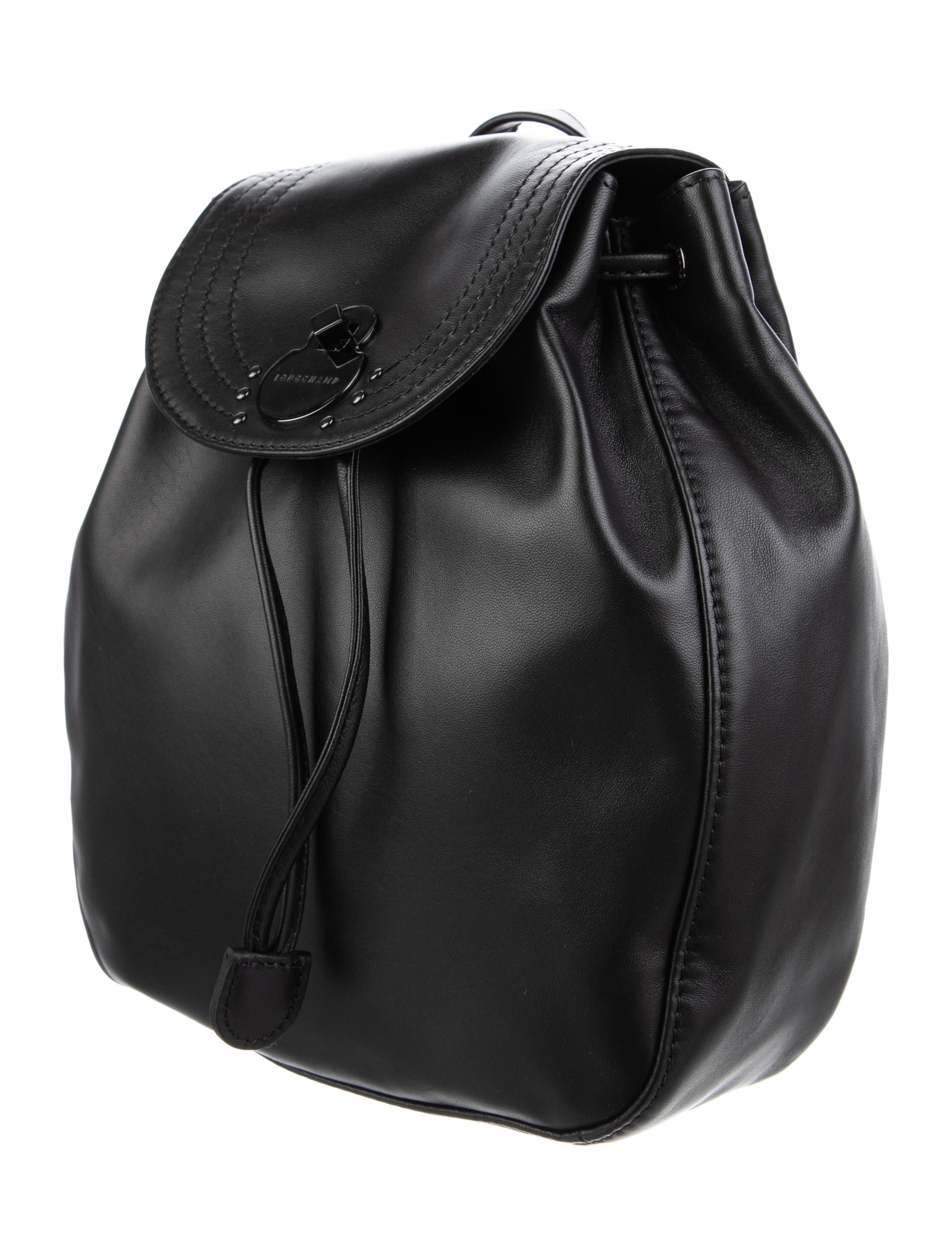 Longchamp Leather Sling Backpack - Black Backpacks, Handbags - WL826454 ...