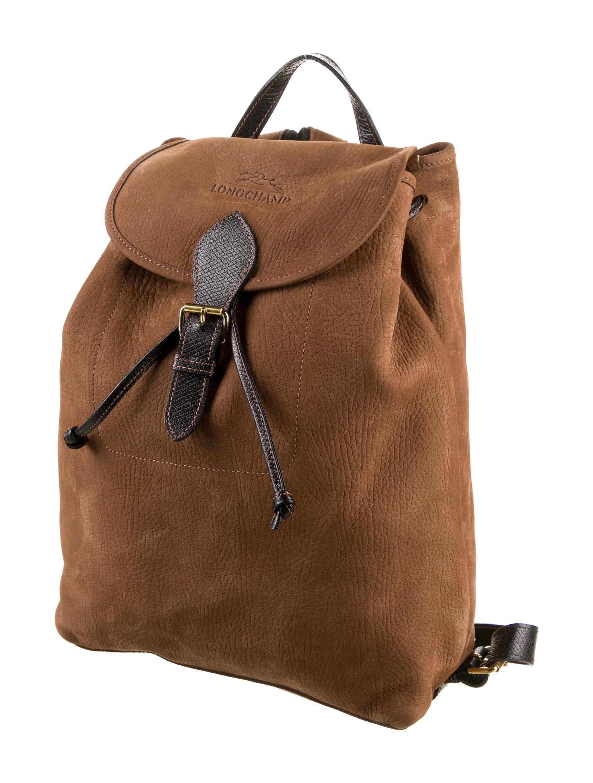 Longchamp Suede Backpack - Brown Backpacks, Handbags - WL859871 | The ...