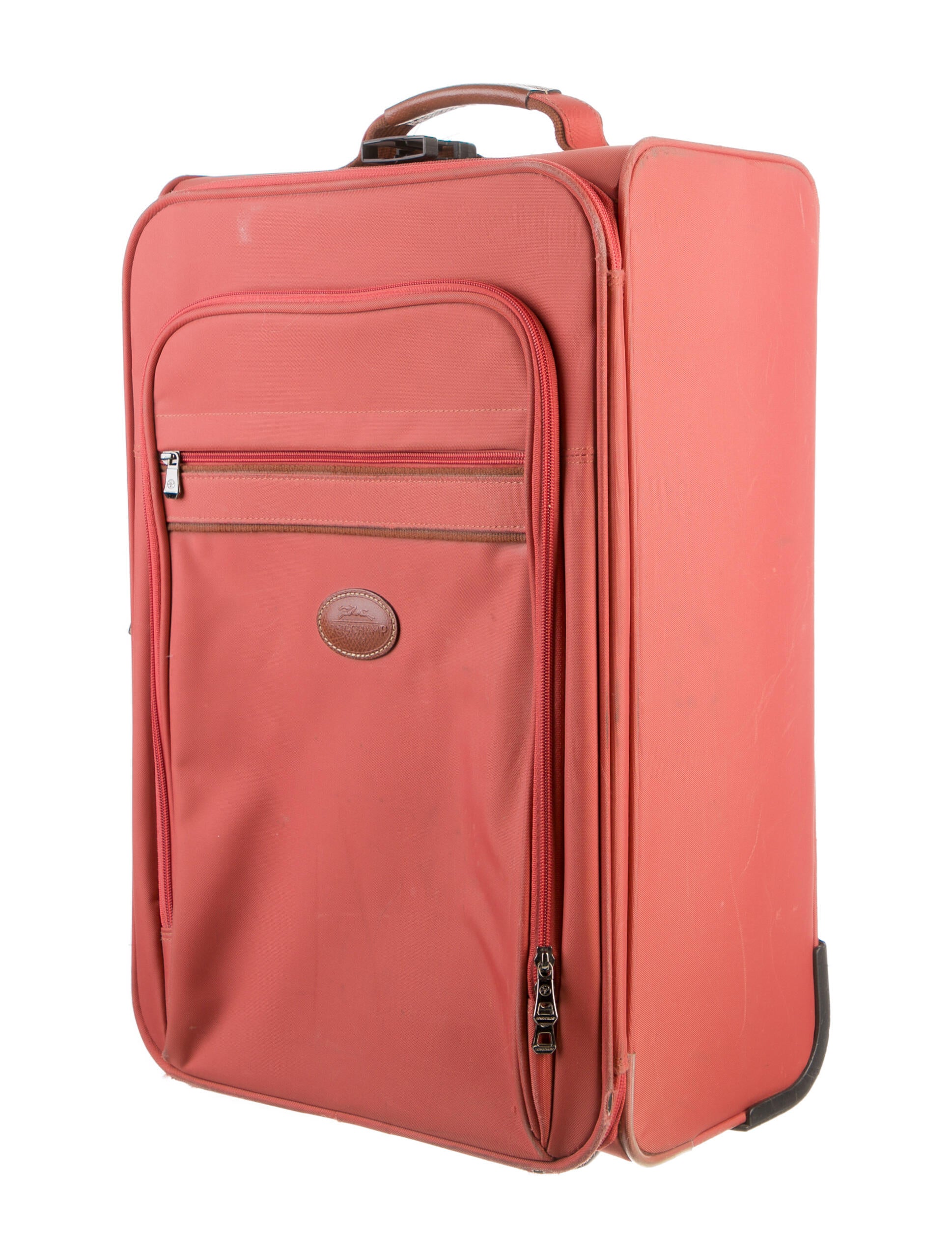 Longchamp Nylon Rolling Suitcase - Red Luggage and Travel, Handbags ...