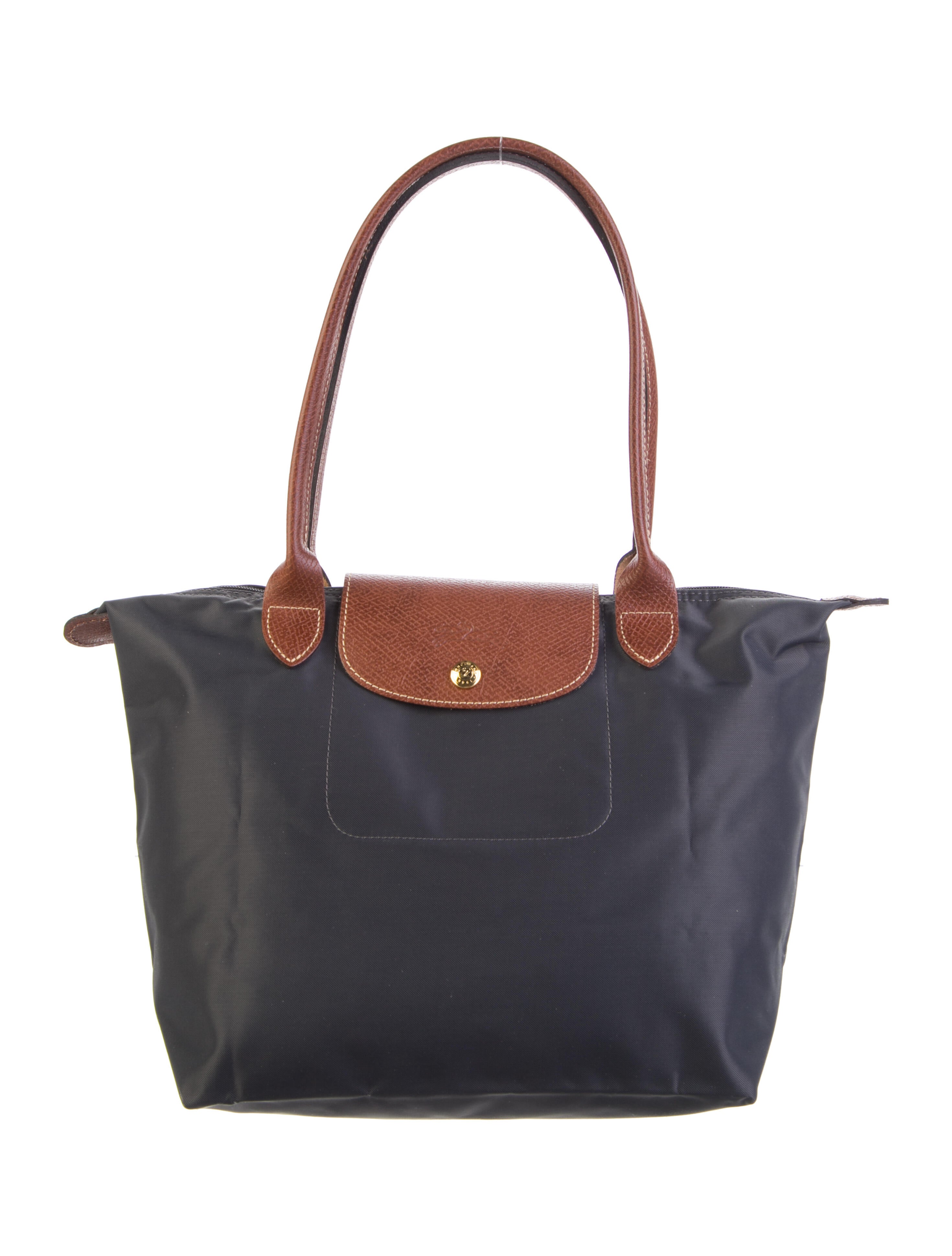 Longchamp Le Pilage Tote - Grey Totes, Handbags - WL860548 | The RealReal