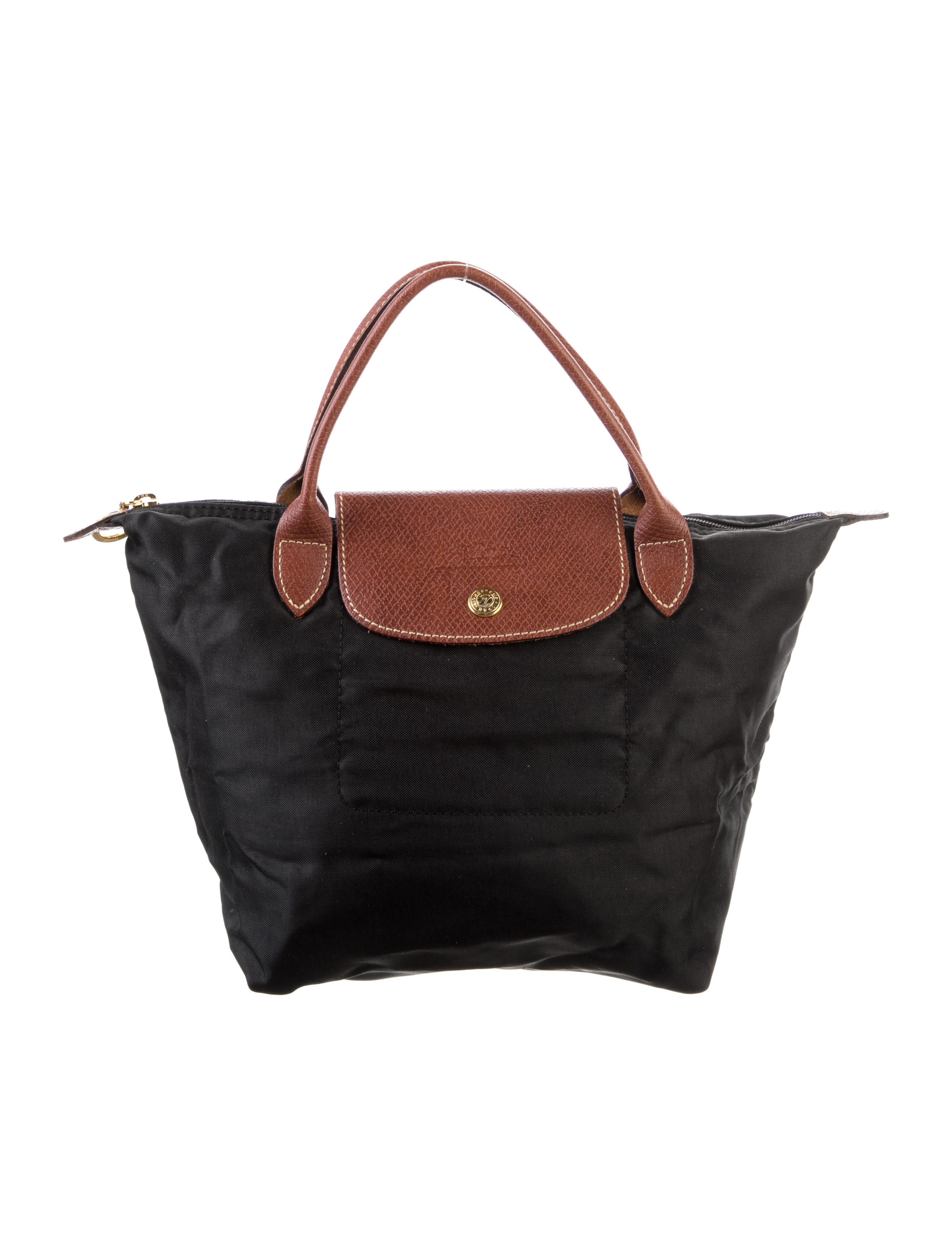 Longchamp Mini Le Pliage Tote - Black Handle Bags, Handbags - WL856970 ...