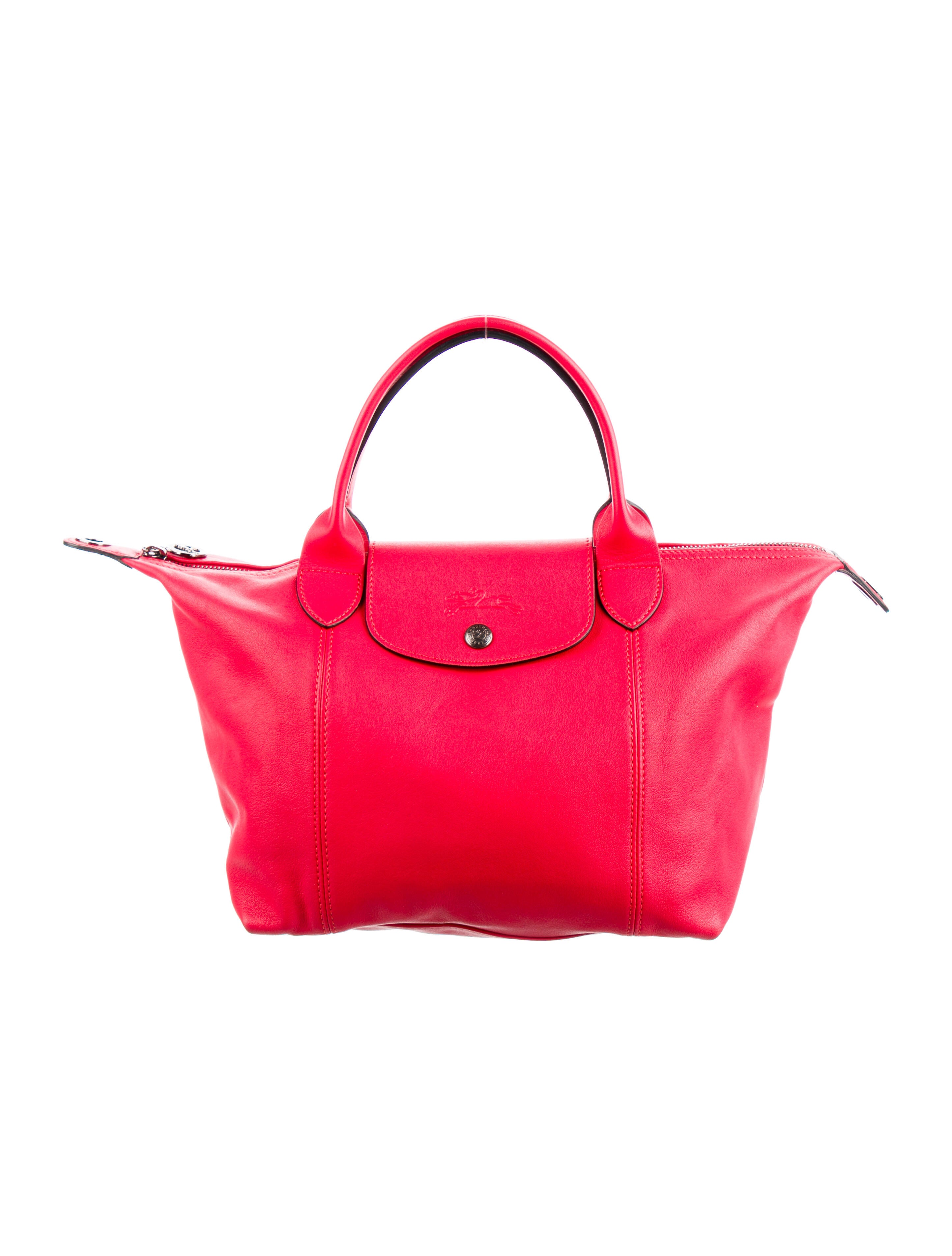 Longchamp Leather Handle Bag - Red Handle Bags, Handbags - WL825503 ...