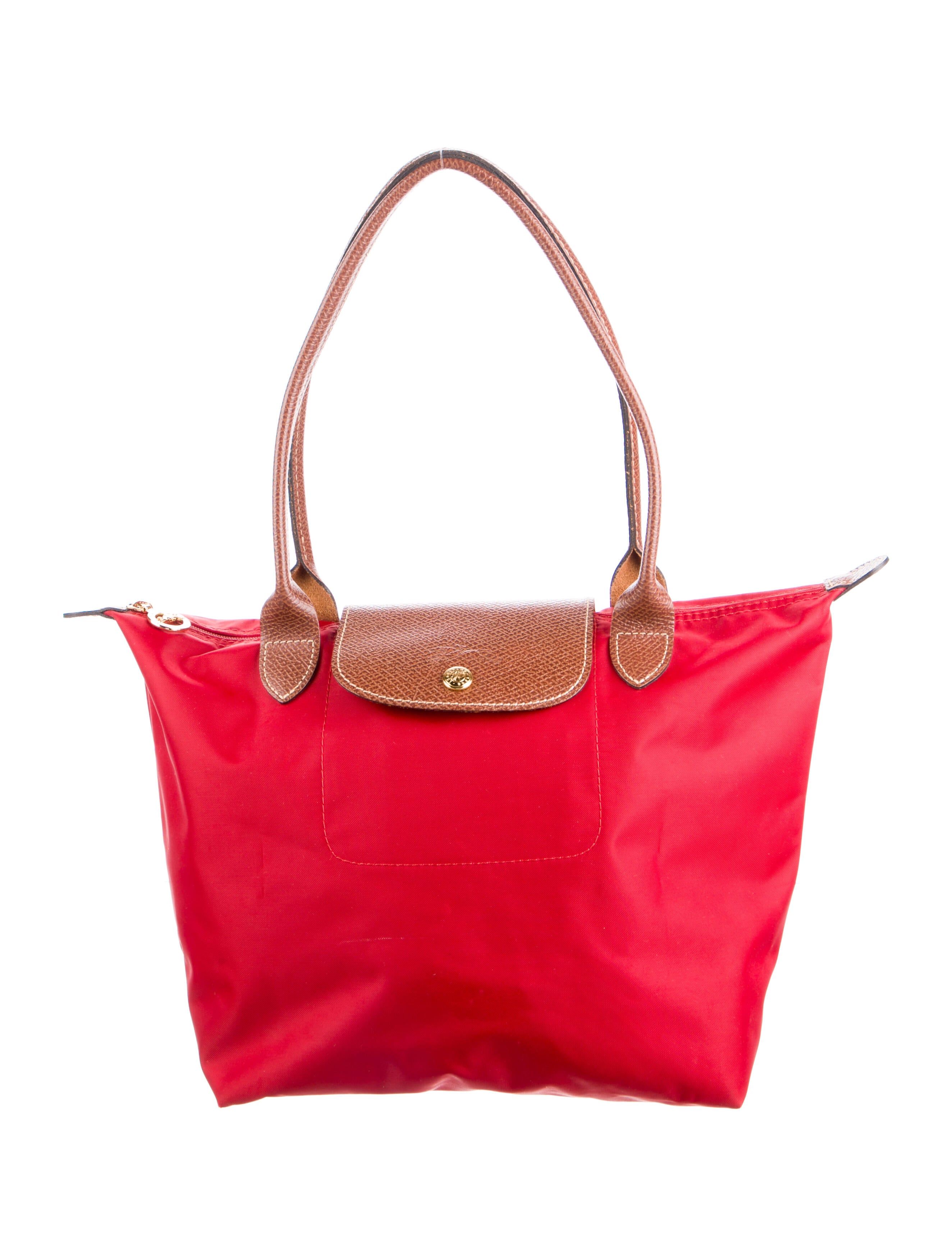 Longchamp Le Pliage "Shopping" Tote Bag - Red Totes, Handbags ...