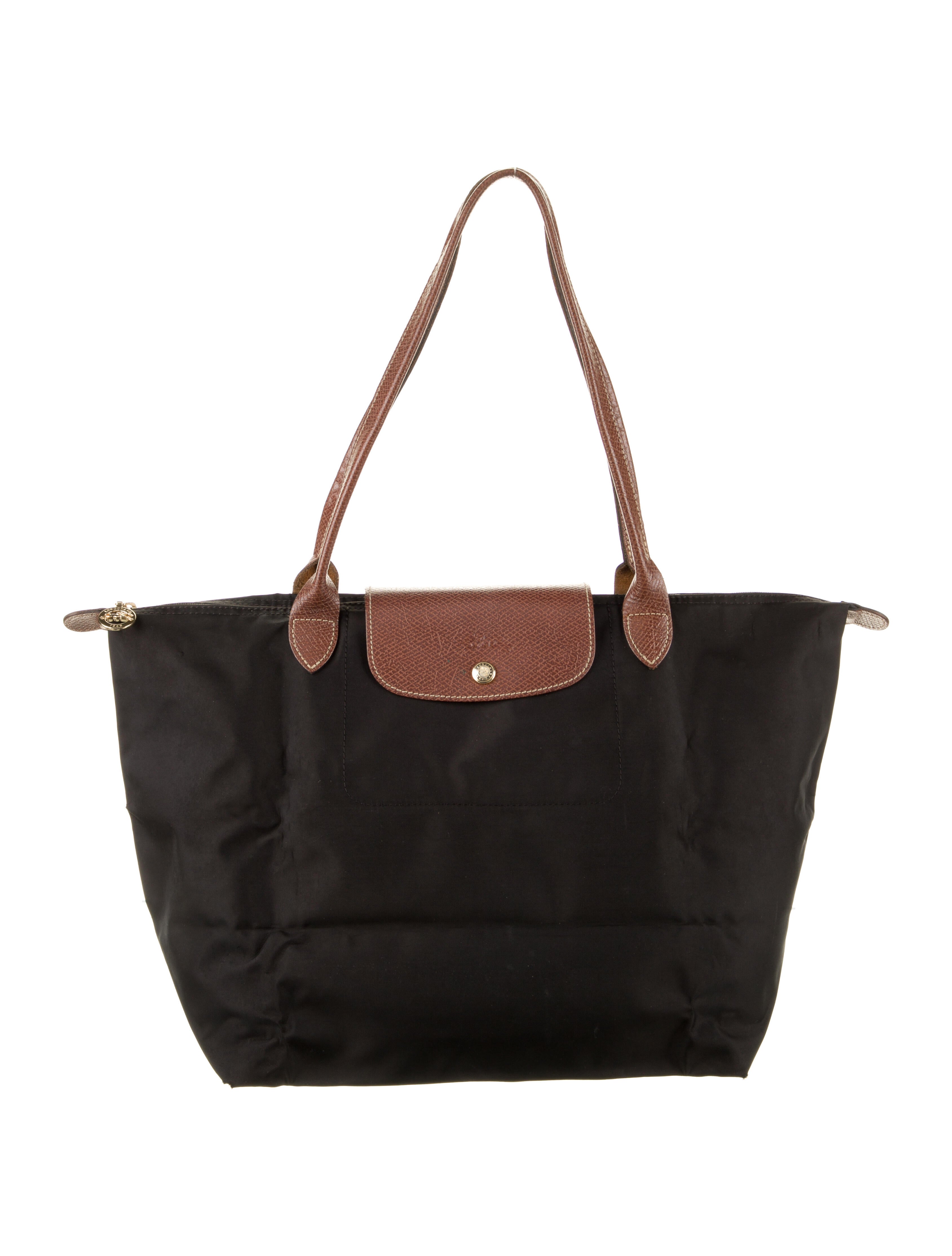 Longchamp Nylon Le Pliage Tote Bag - Grey Totes, Handbags - WL860081 ...