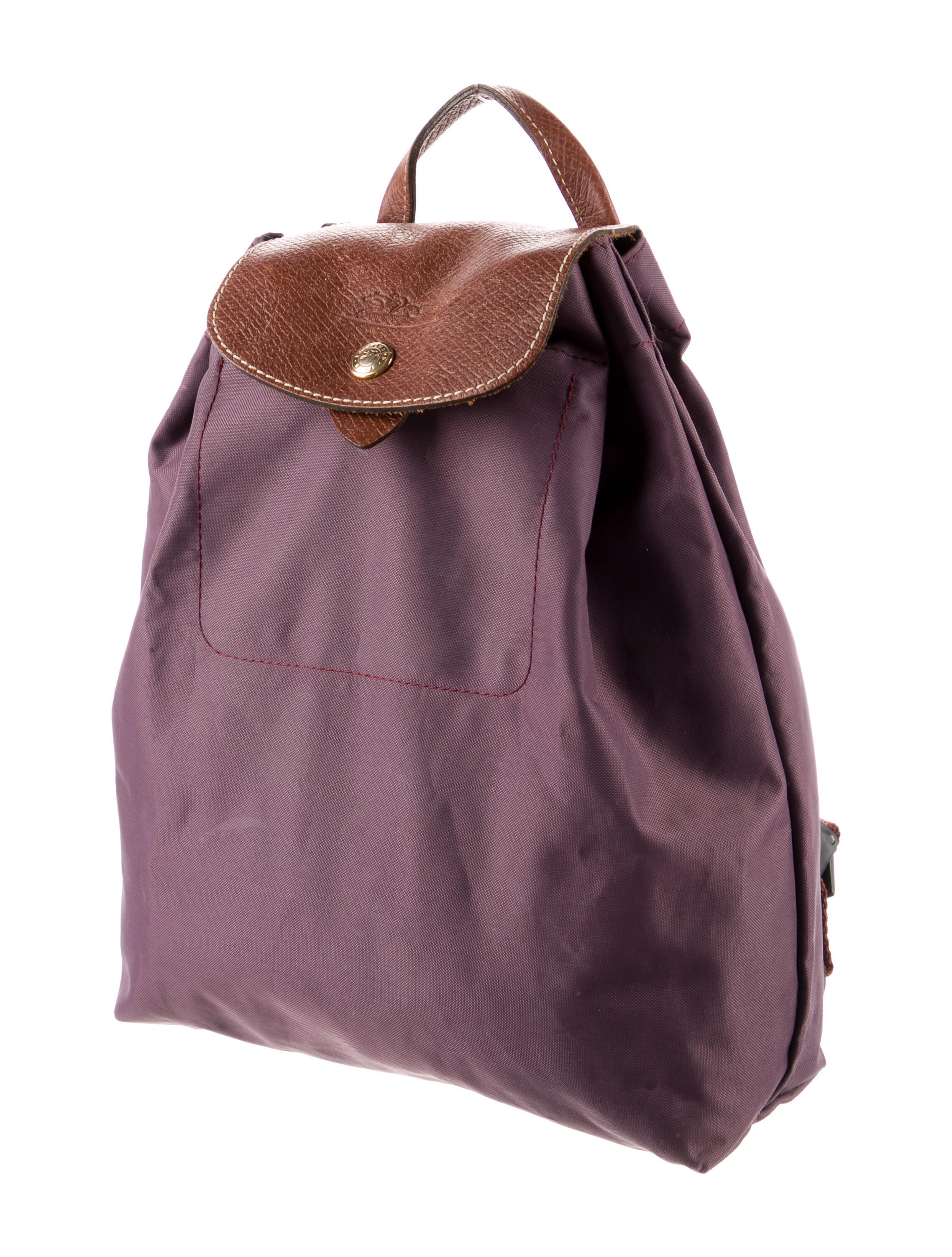 Longchamp Le Pliage Sac A Dos Backpack - Purple Backpacks, Handbags - WL861562 | The RealReal