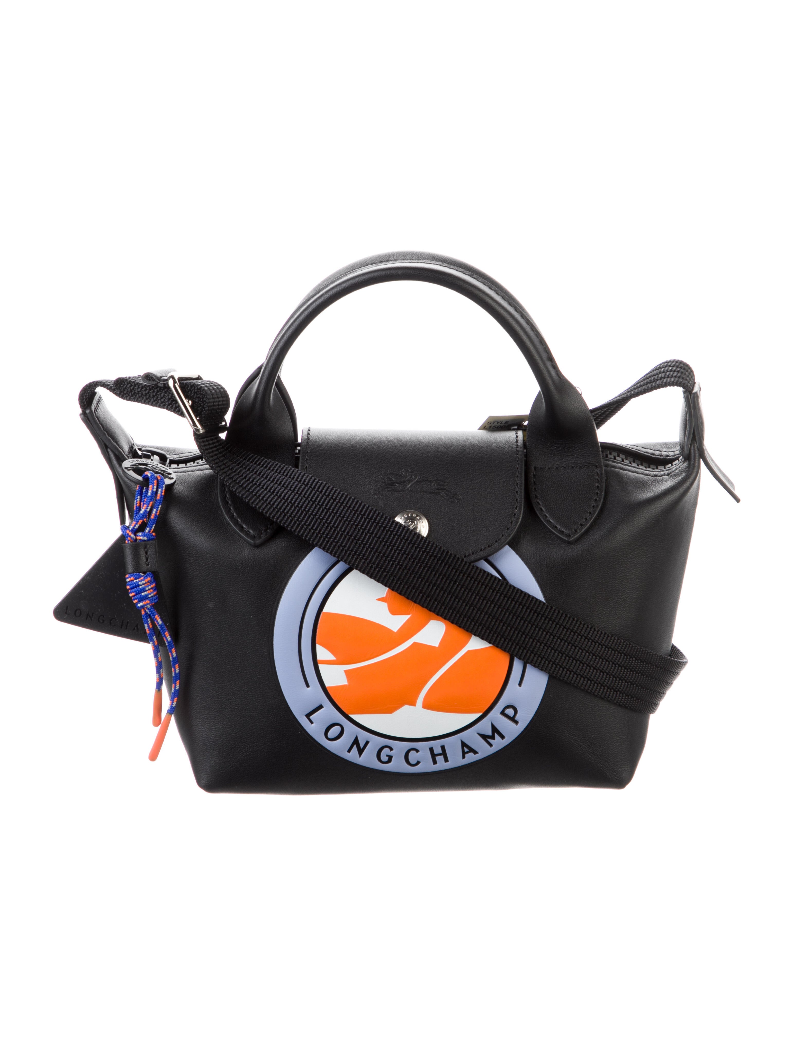 Longchamp Leather Mini Tote Bag w/ Tags - Black Mini Bags, Handbags ...