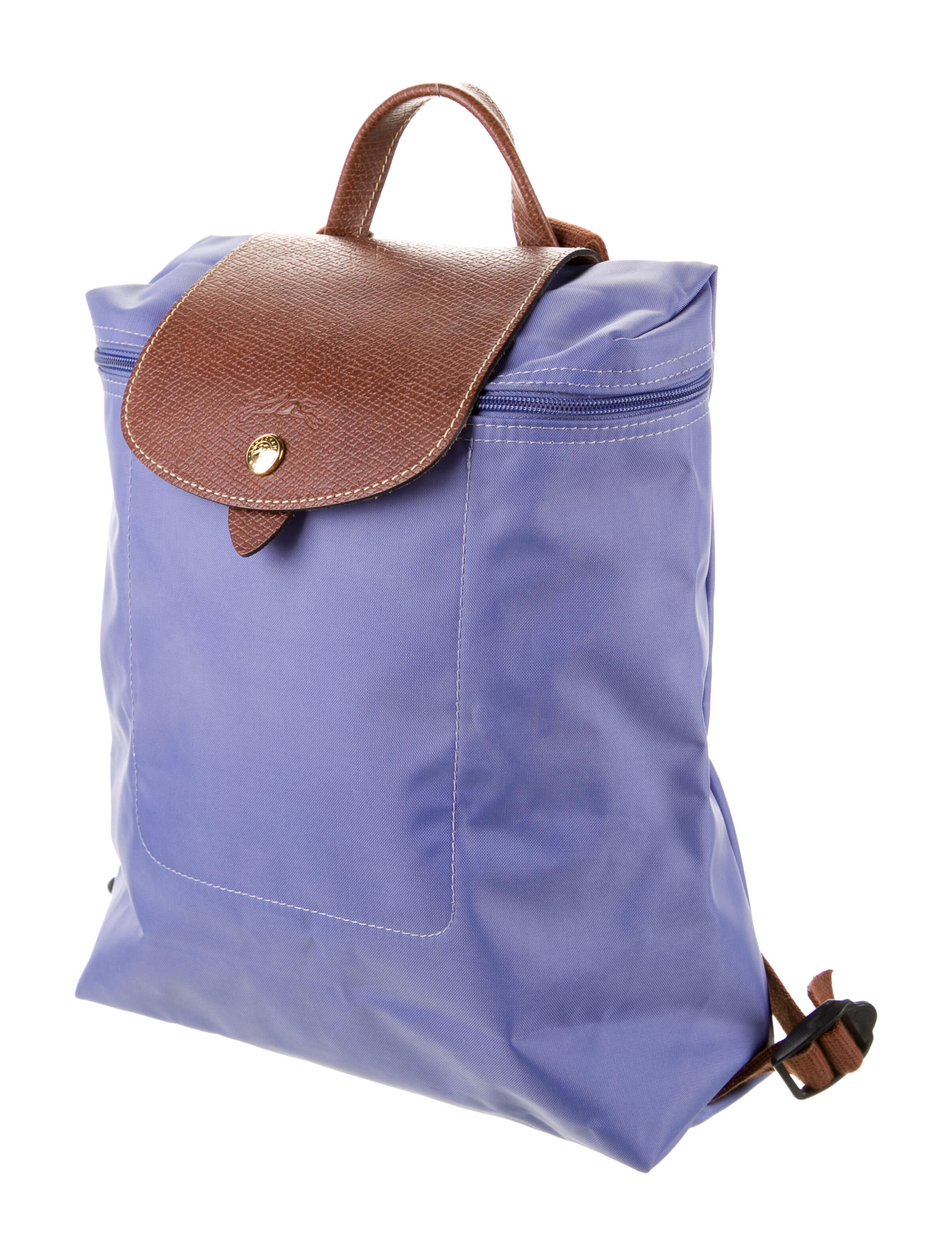 Longchamp Le Pliage Sac A Dos Backpack - Purple Backpacks, Handbags ...