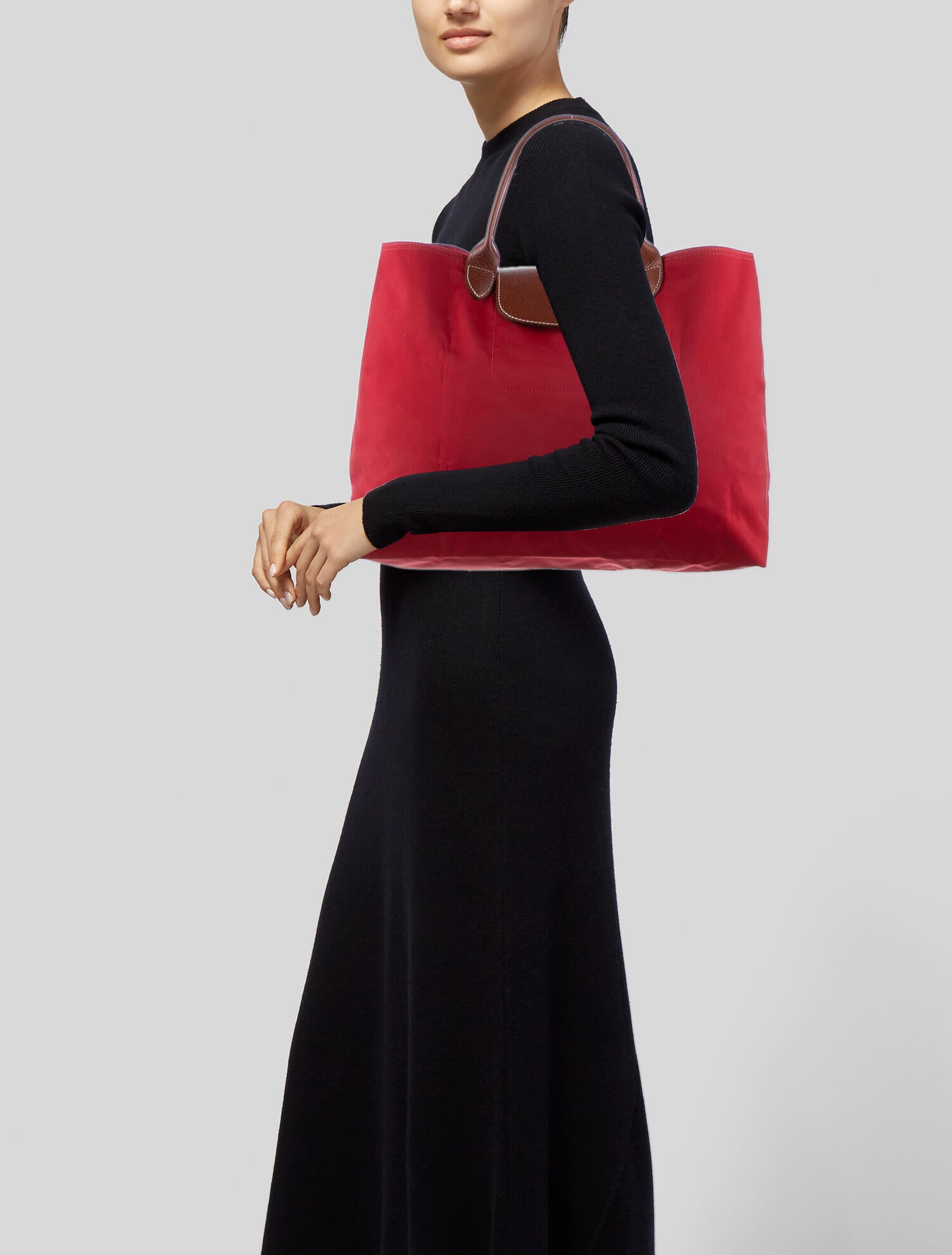 Longchamp Le Pliage Cabas Tote - Red Totes, Handbags - WL862004 | The ...
