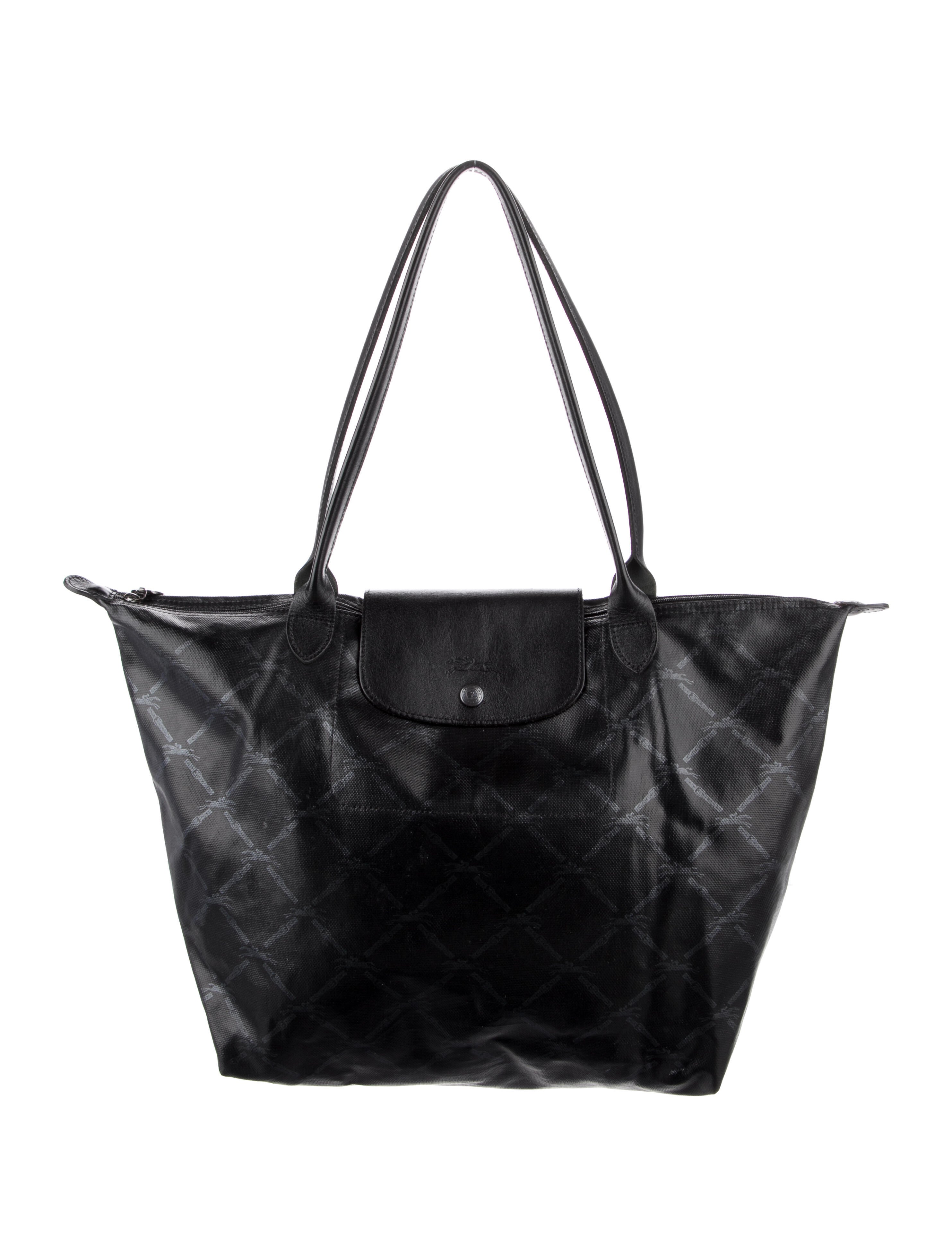 Longchamp Leather Pliage Tote - Metallic Totes, Handbags - WL824988 ...