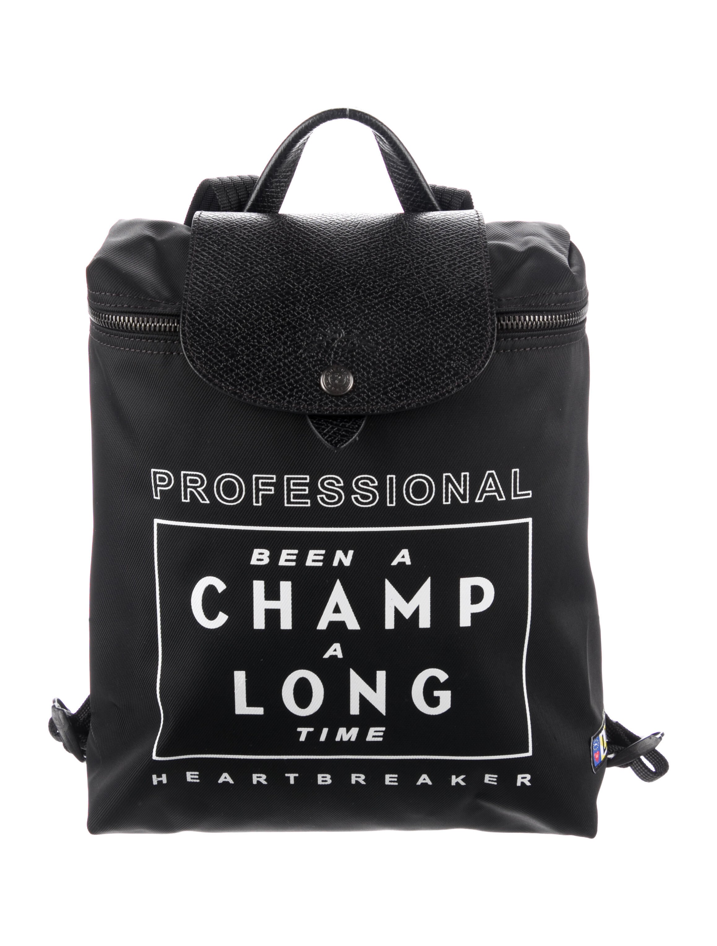 Longchamp Professional Heartbreaker Le Pliage Backpack - Black ...