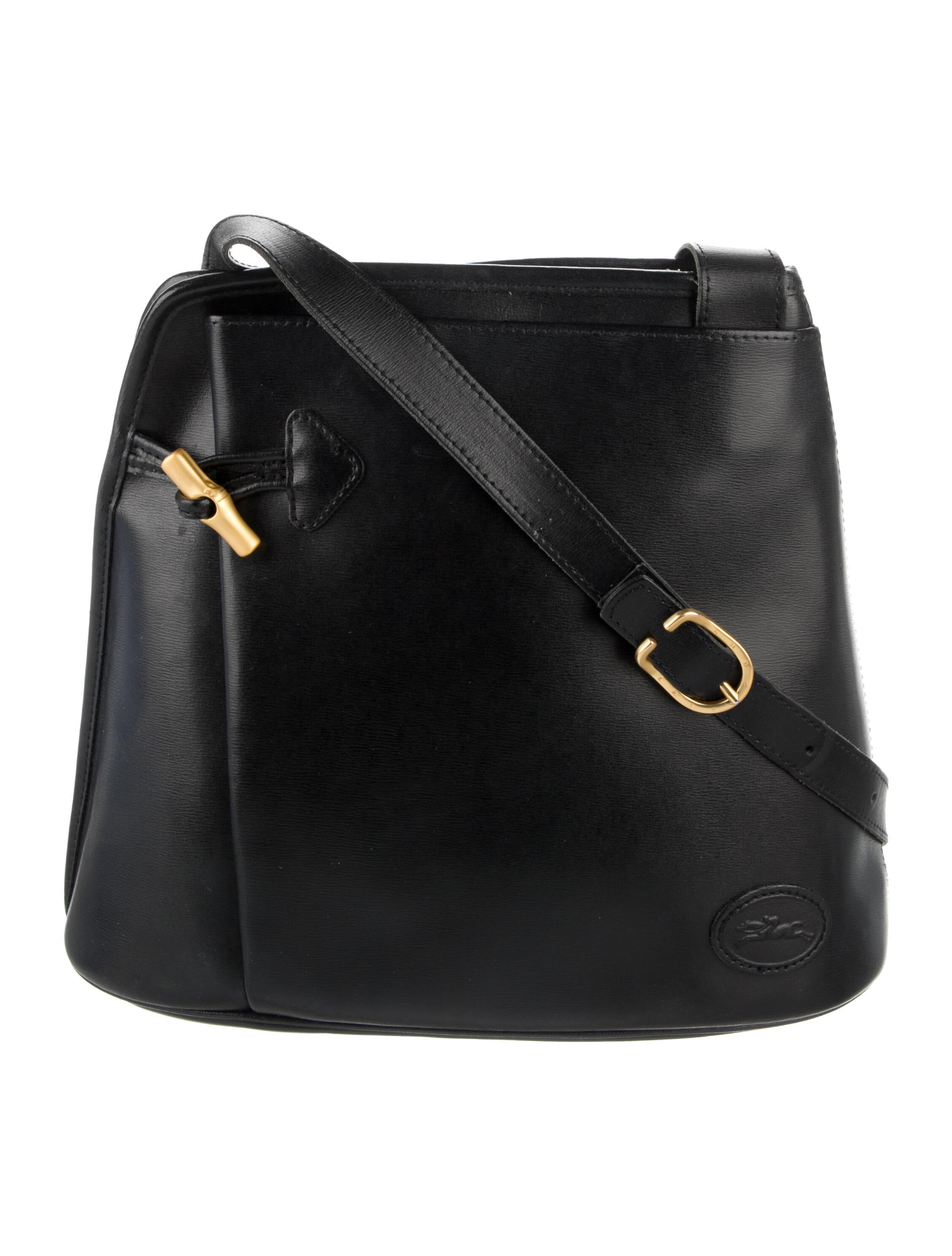 Longchamp Small Leather Shoulder Bag - Black Shoulder Bags, Handbags ...