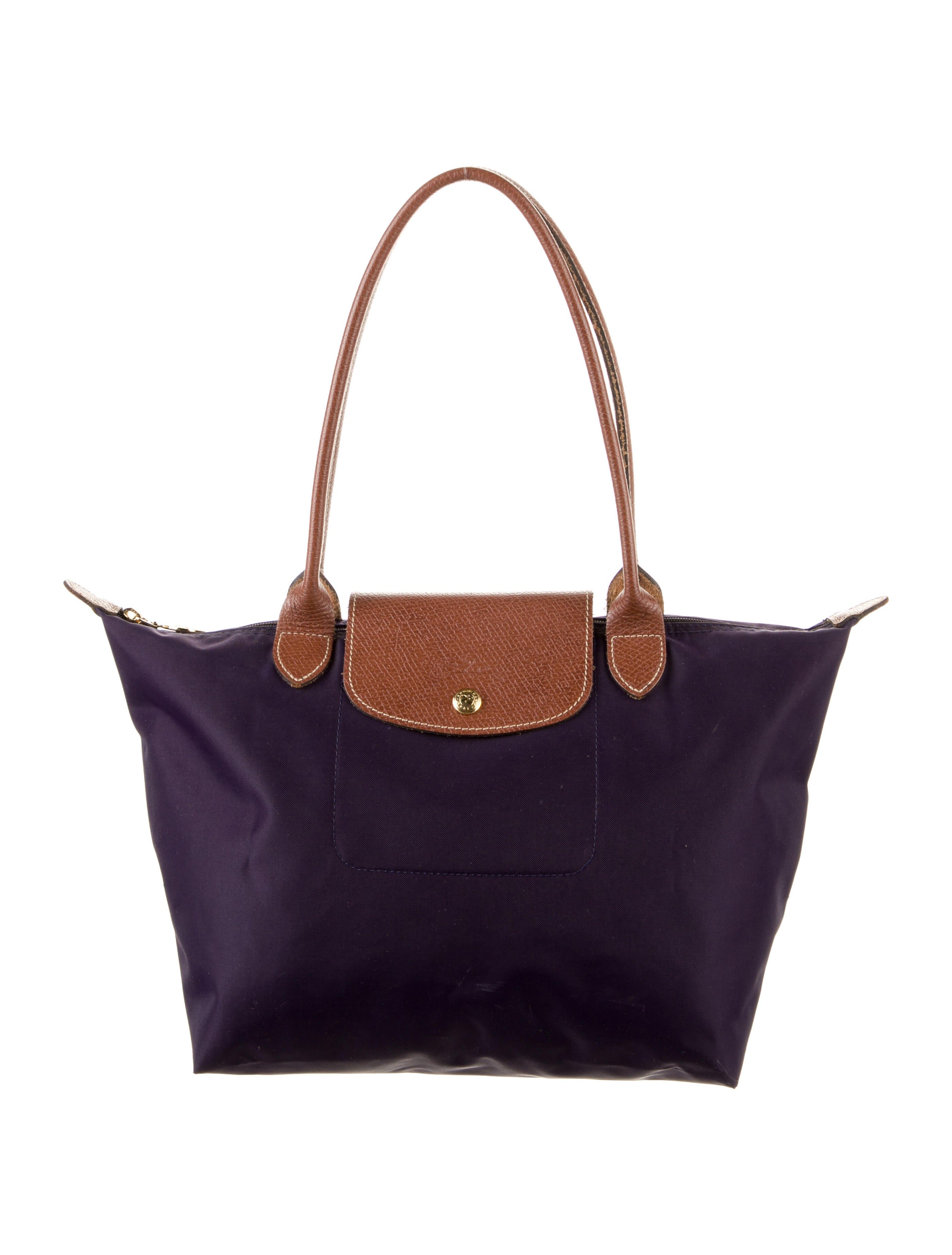 Longchamp Nylon Le Pliage Tote Bag - Purple Totes, Handbags - WL862736 ...