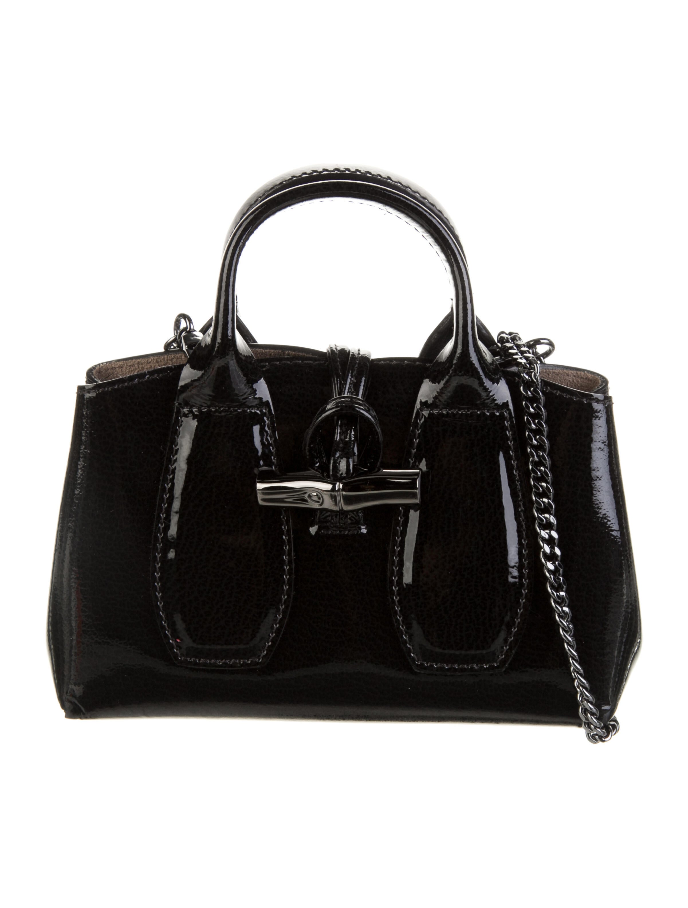 Longchamp Velvet Handle Bag - Black Handle Bags, Handbags - WL855013 ...