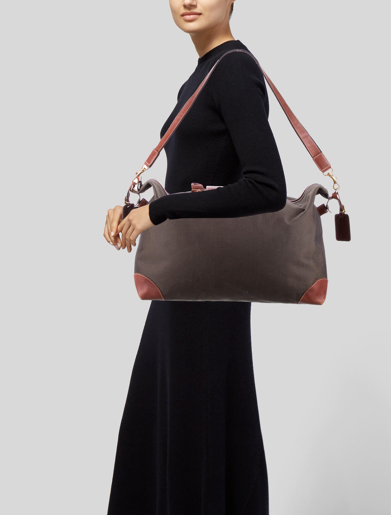 Longchamp Large Woven Nylon Tote Bag - Green Totes, Handbags - WL862996 ...