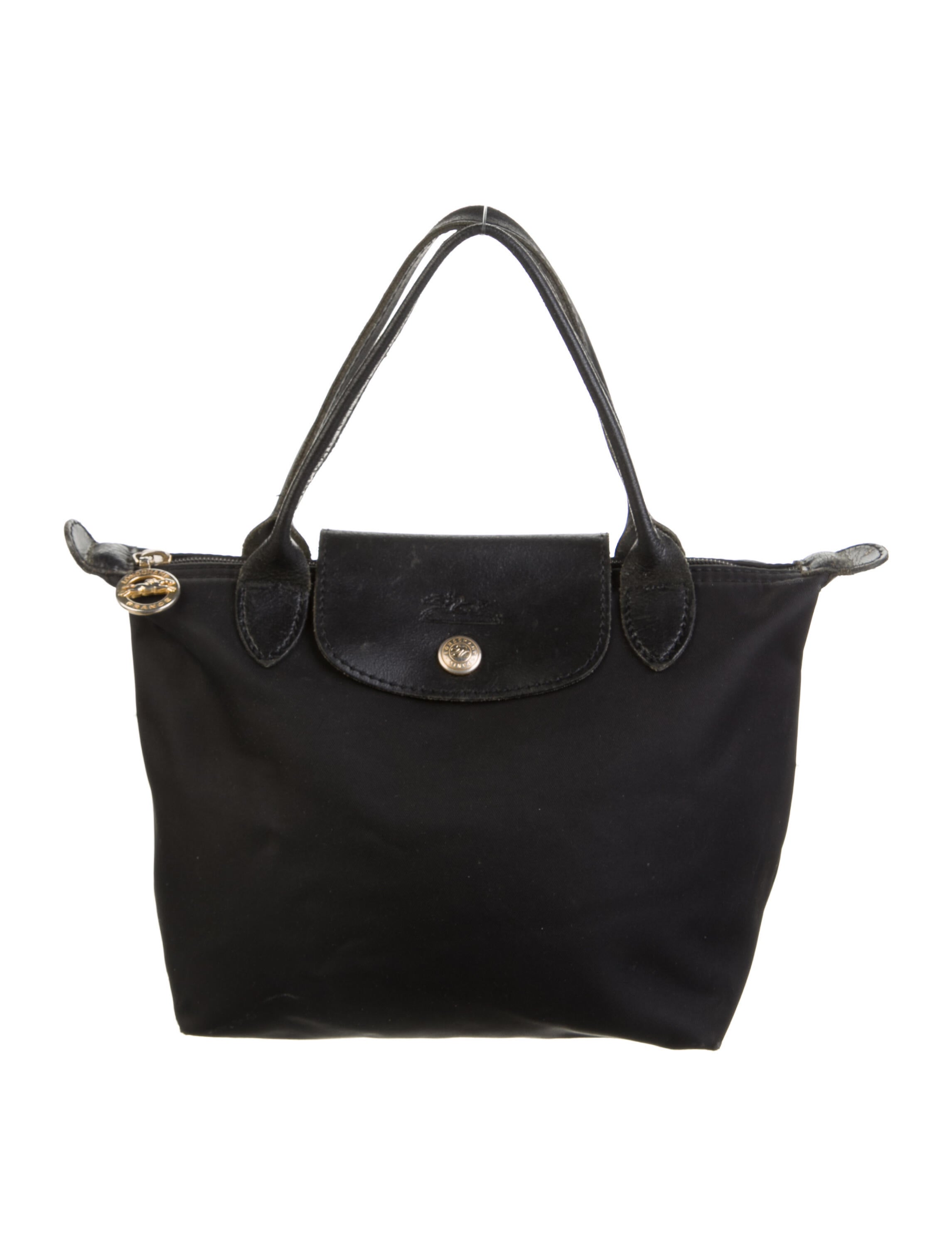 Longchamp Mini Nylon Le Pliage Tote Bag - Black Totes, Handbags ...