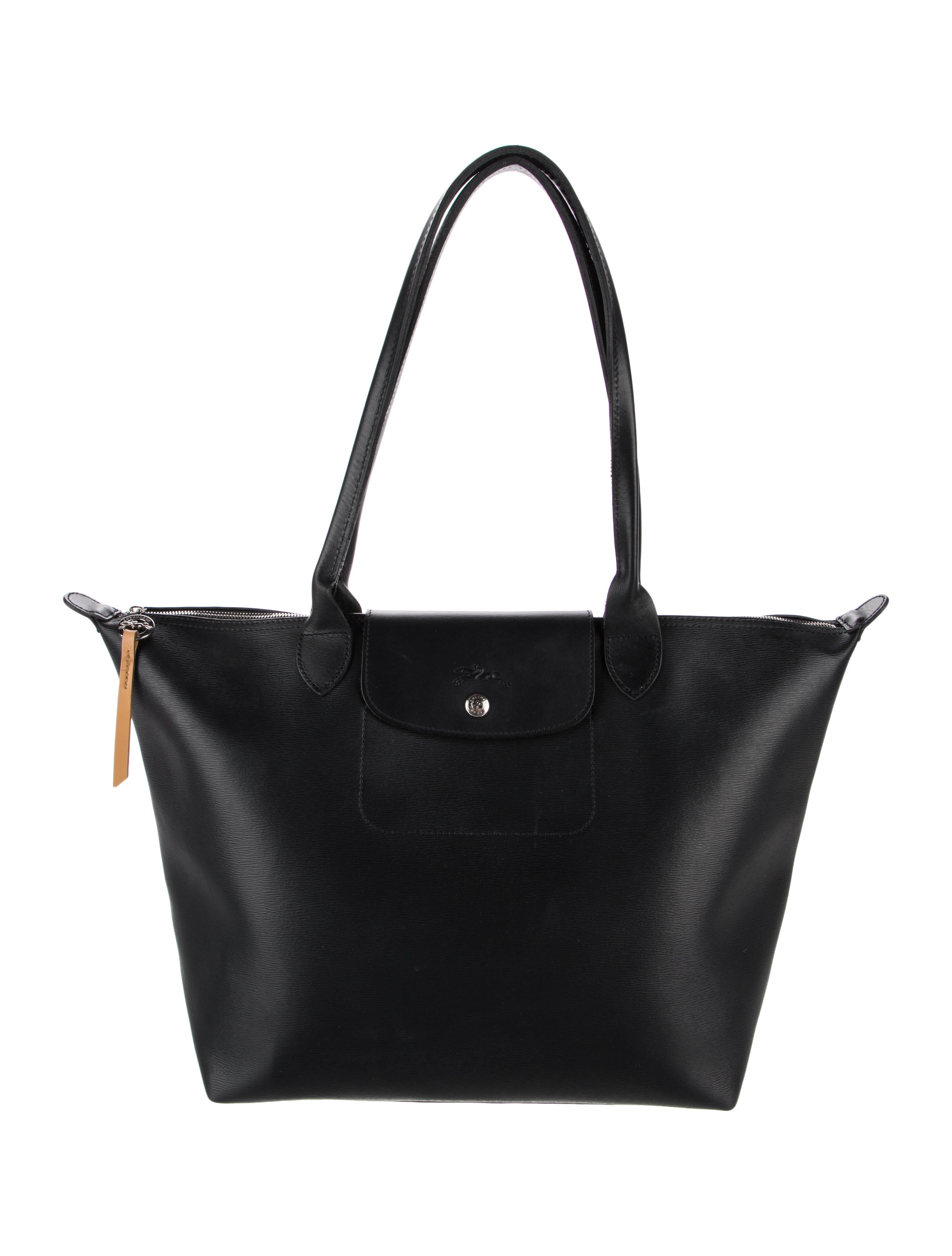 Longchamp Le Pliage Shopper Tote - Black Totes, Handbags - WL855108 ...